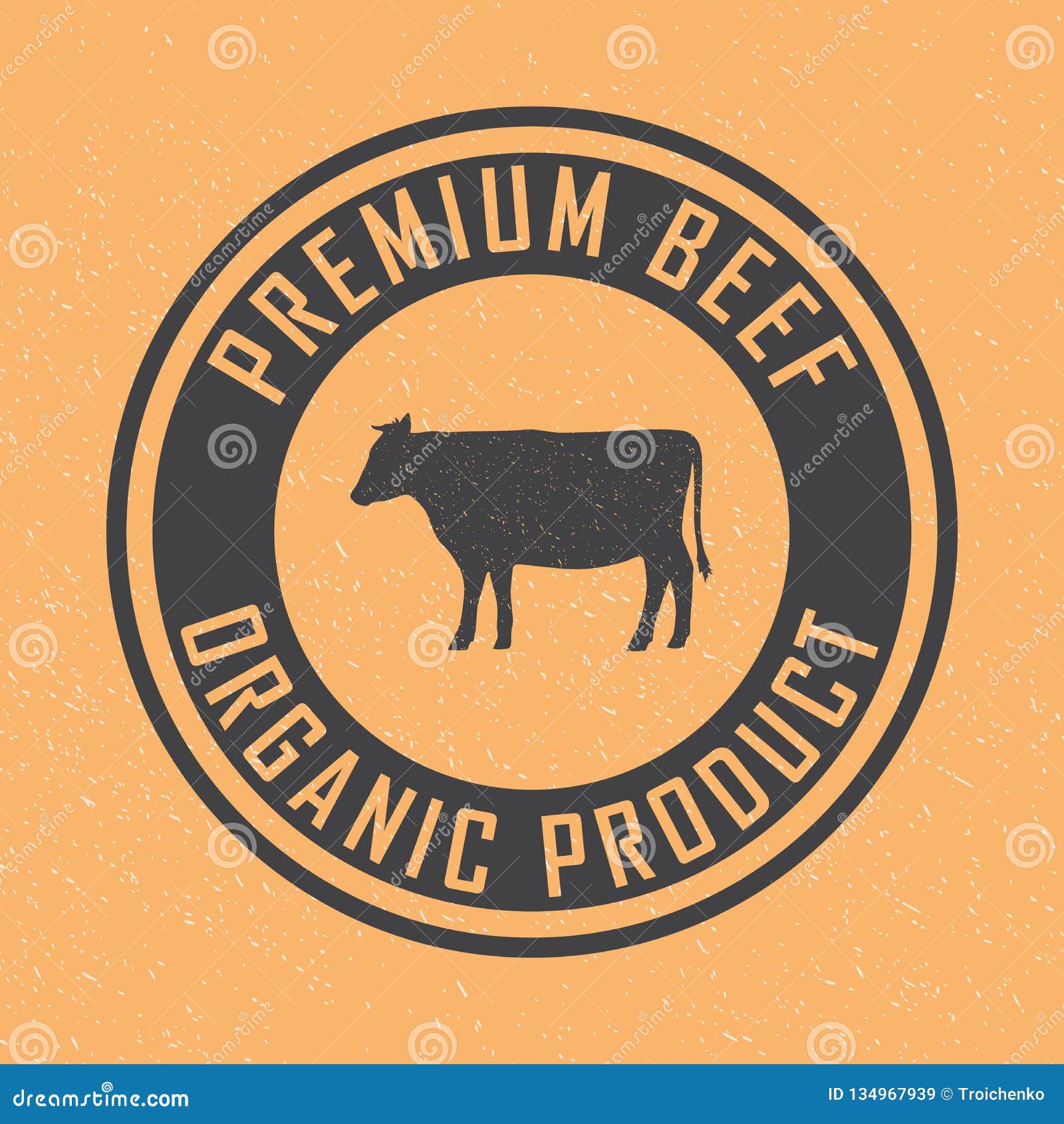 Premium Beef Logo. Labels, Badges and Design Elements. Retro Style ...