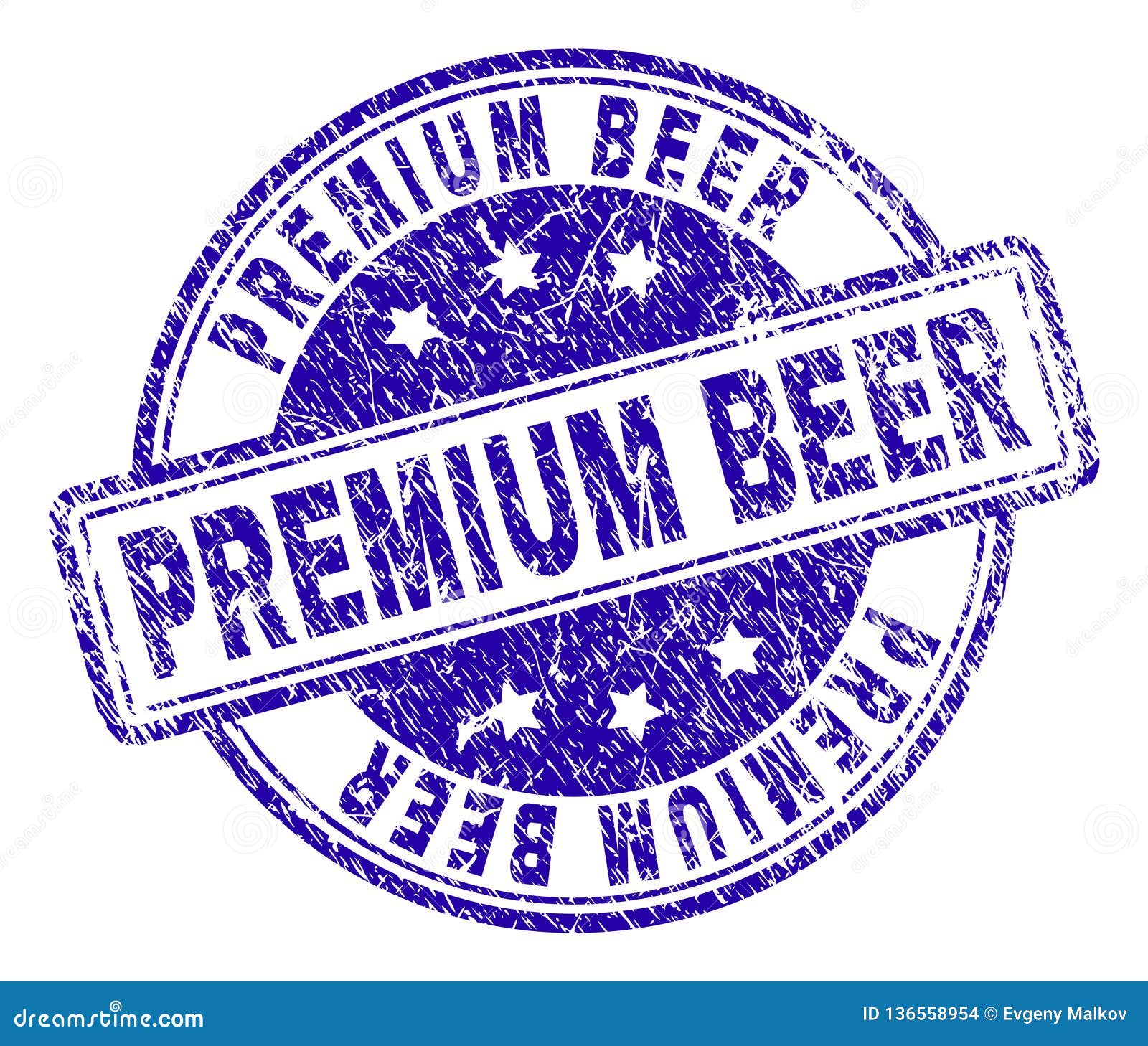 Scratched Textured PREMIUM BEER Stamp Seal Stock Vector - Illustration ...