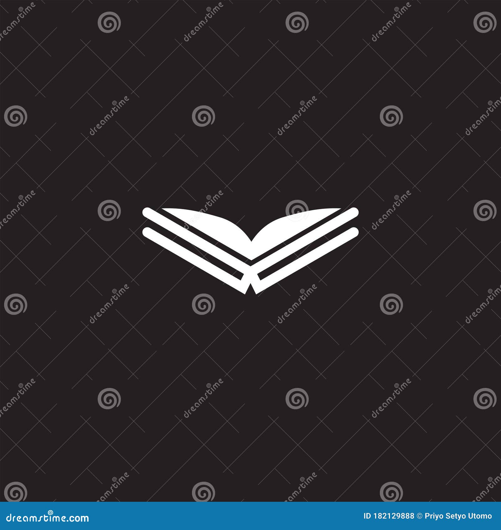 Premium book logo design stock vector. Illustration of library - 182129888