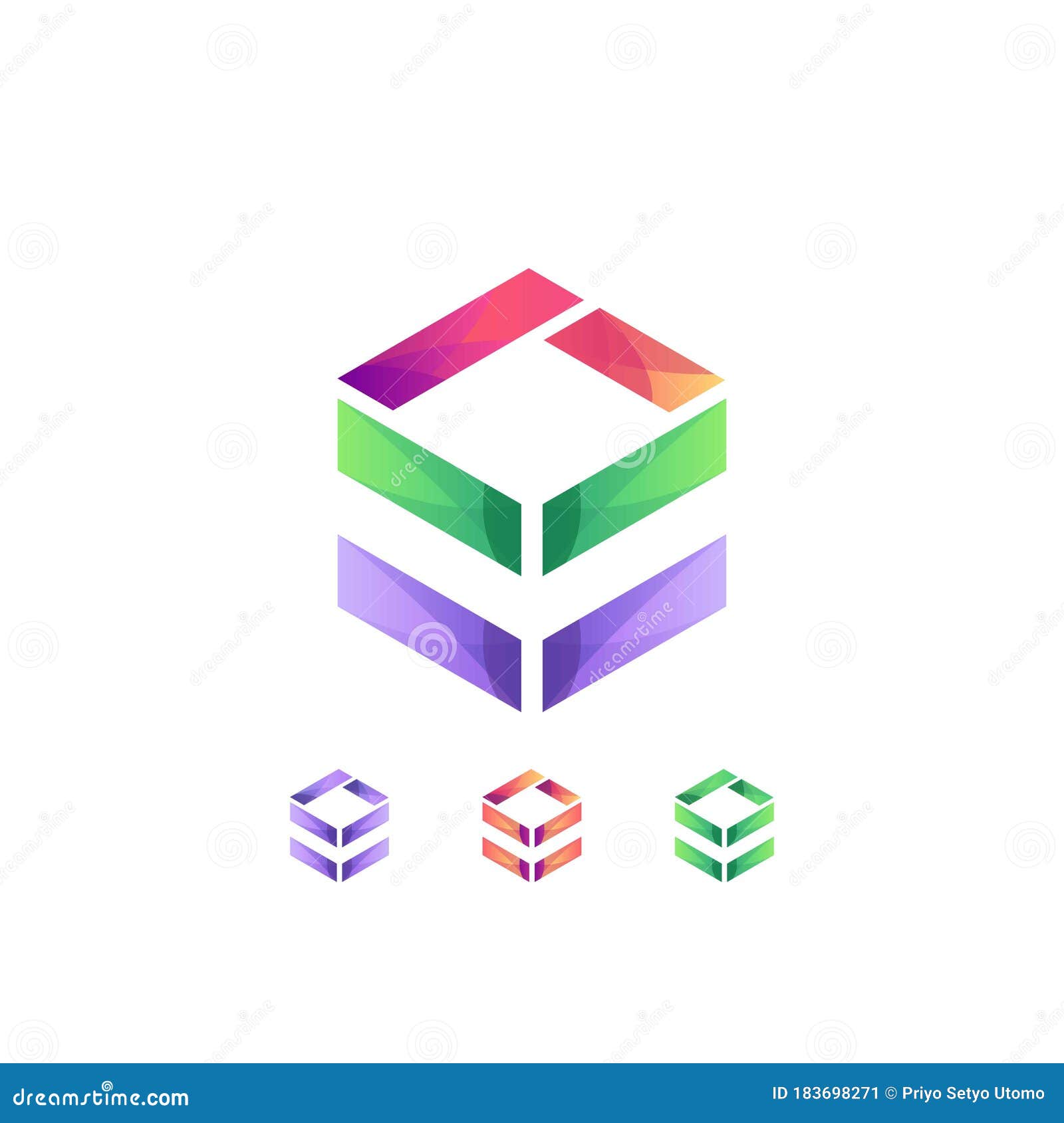 Premium box logo design stock vector. Illustration of imperfect - 183698271