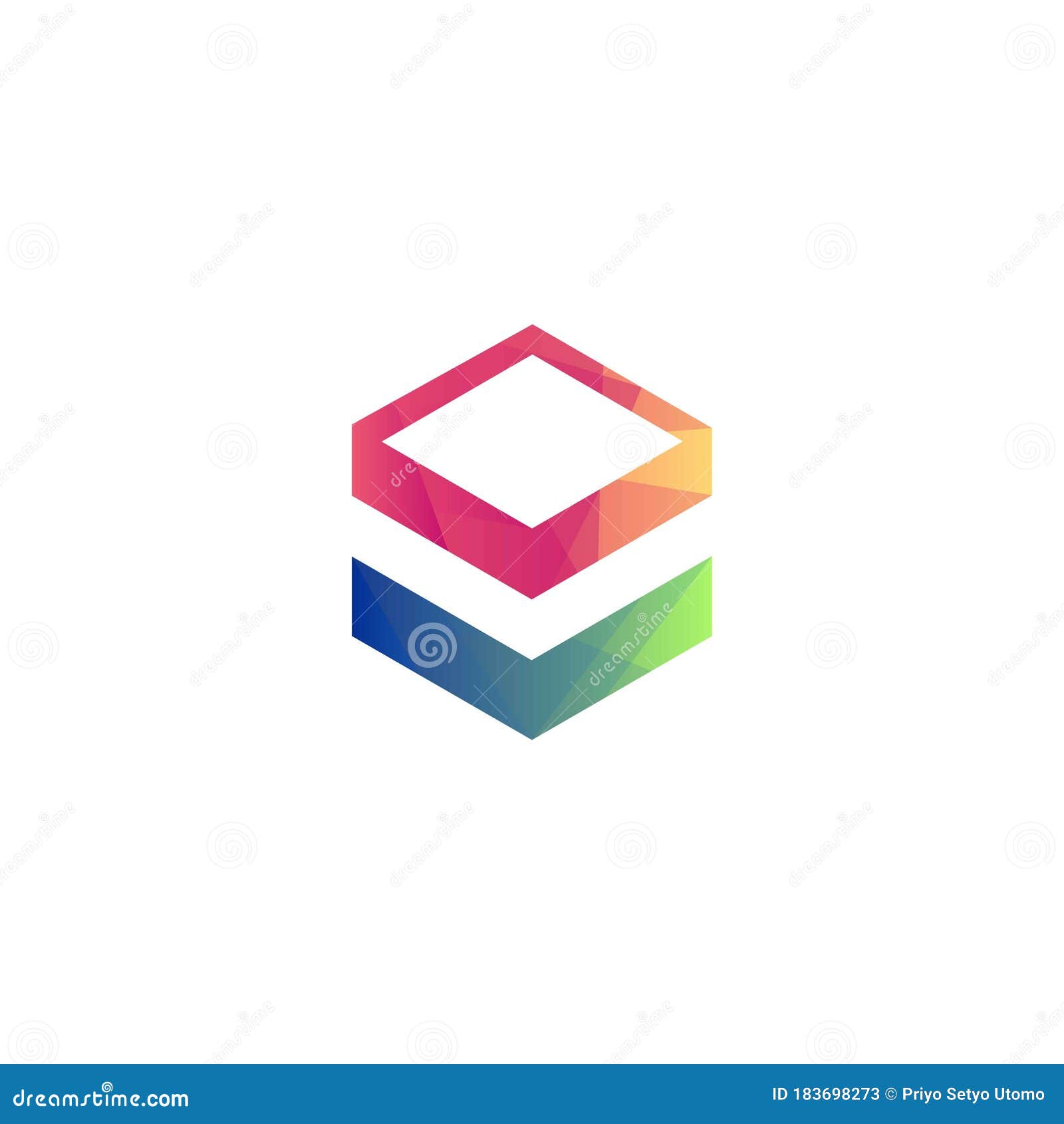 Premium box logo design stock vector. Illustration of cube - 183698273