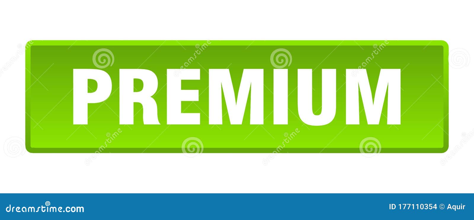Premium Button. Premium Square Isolated Push Button Stock Vector ...