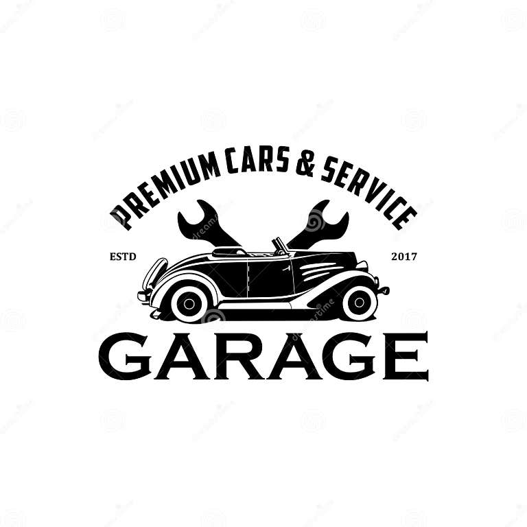 Premium Car and Service Logo Vector Stock Vector - Illustration of ...