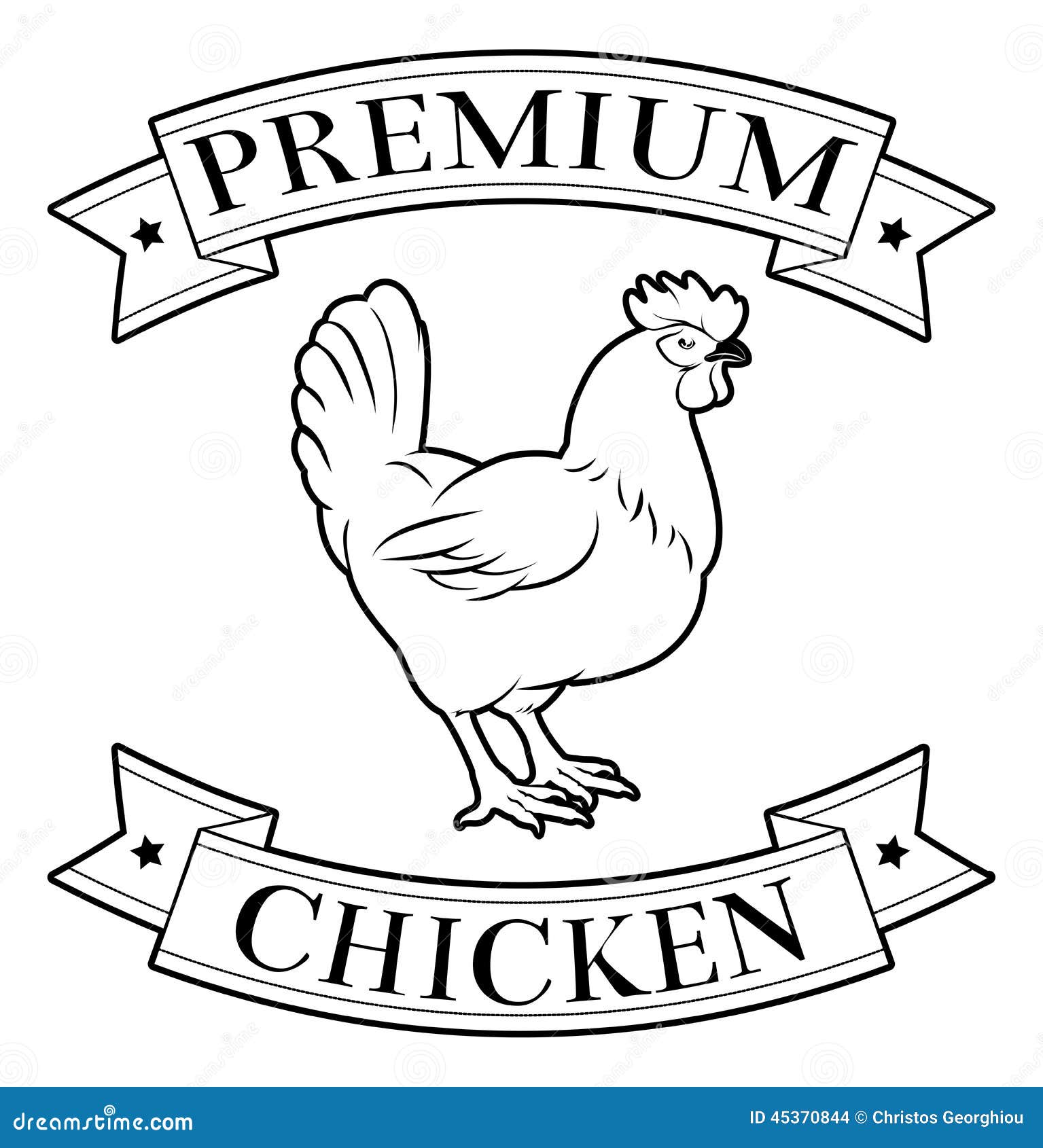 Premium Chicken Logo. Labels, Badges And Design Elements. Organic Style ...