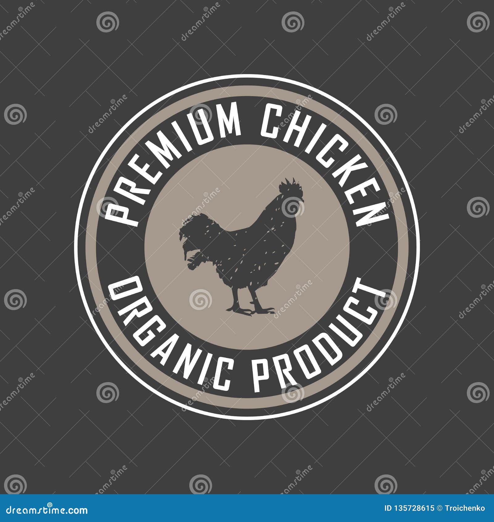 Premium Chicken Logo. Labels, Badges and Design Elements. Retro Style ...