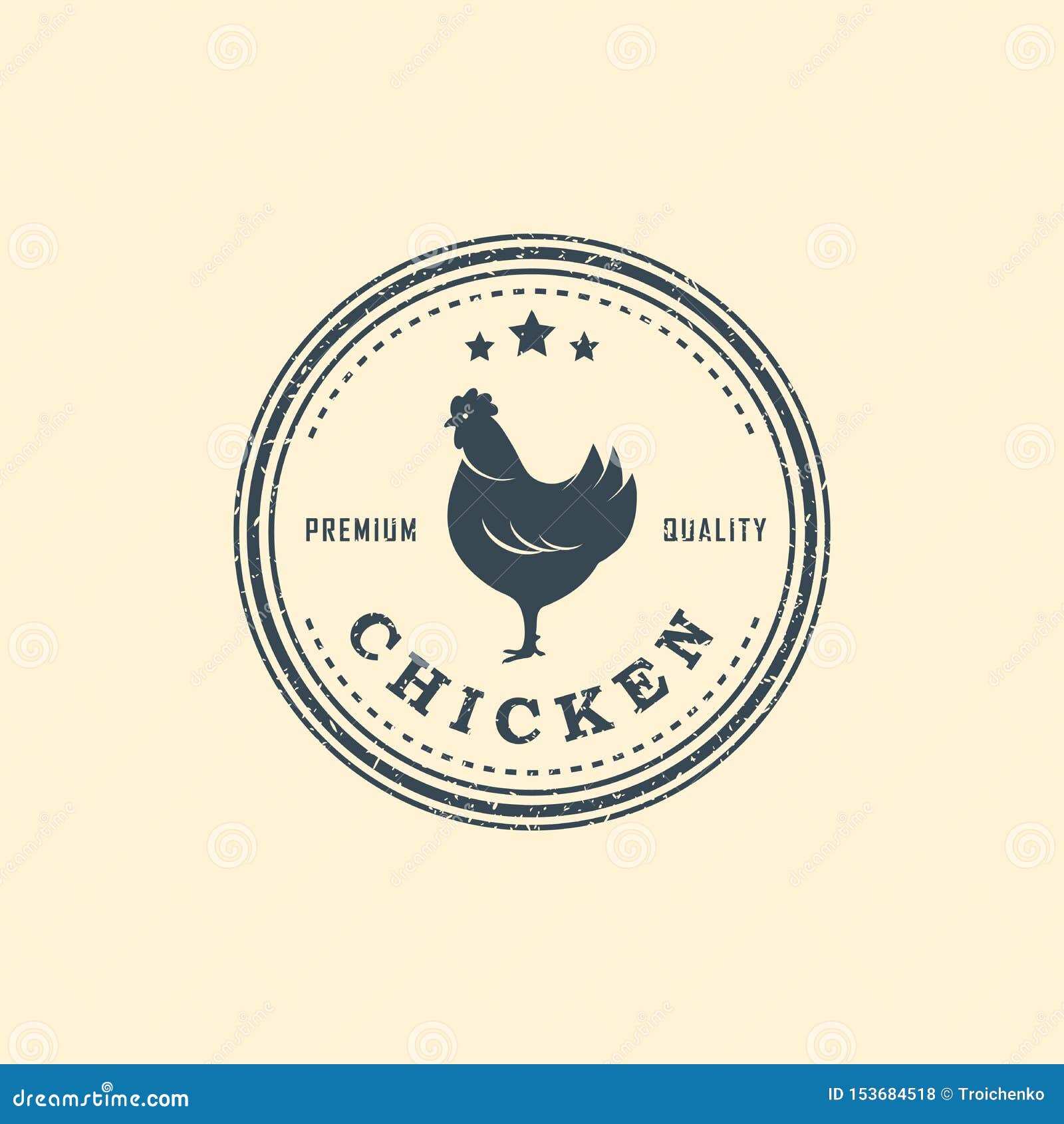 Premium Chicken Logo. Labels, Badges and Design Elements. Retro Style ...