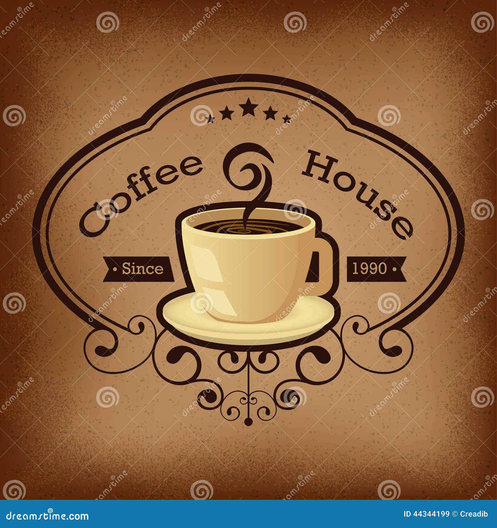Premium Coffee Label, Coffee Badge, Coffee Emblem. Sign For Restaurant ...