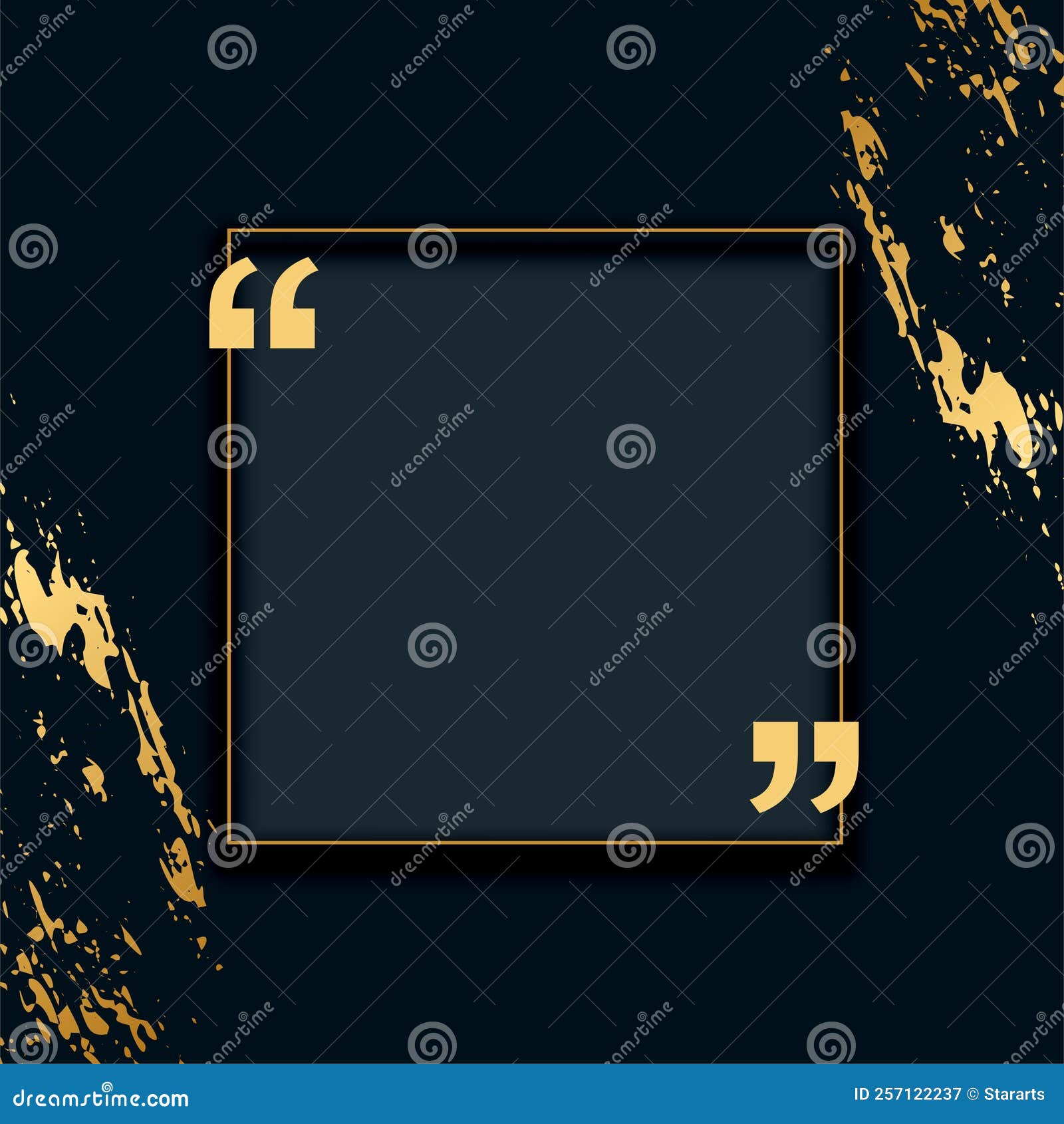 Premium Creative Quote Box Template with Text Space Stock Vector ...