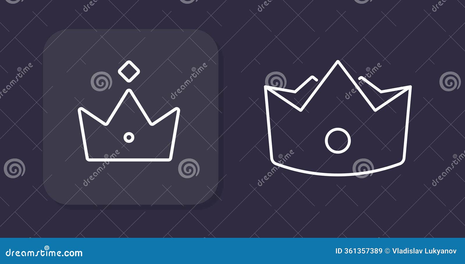 Premium Crown Badges & Element Collection Stock Photo | CartoonDealer ...