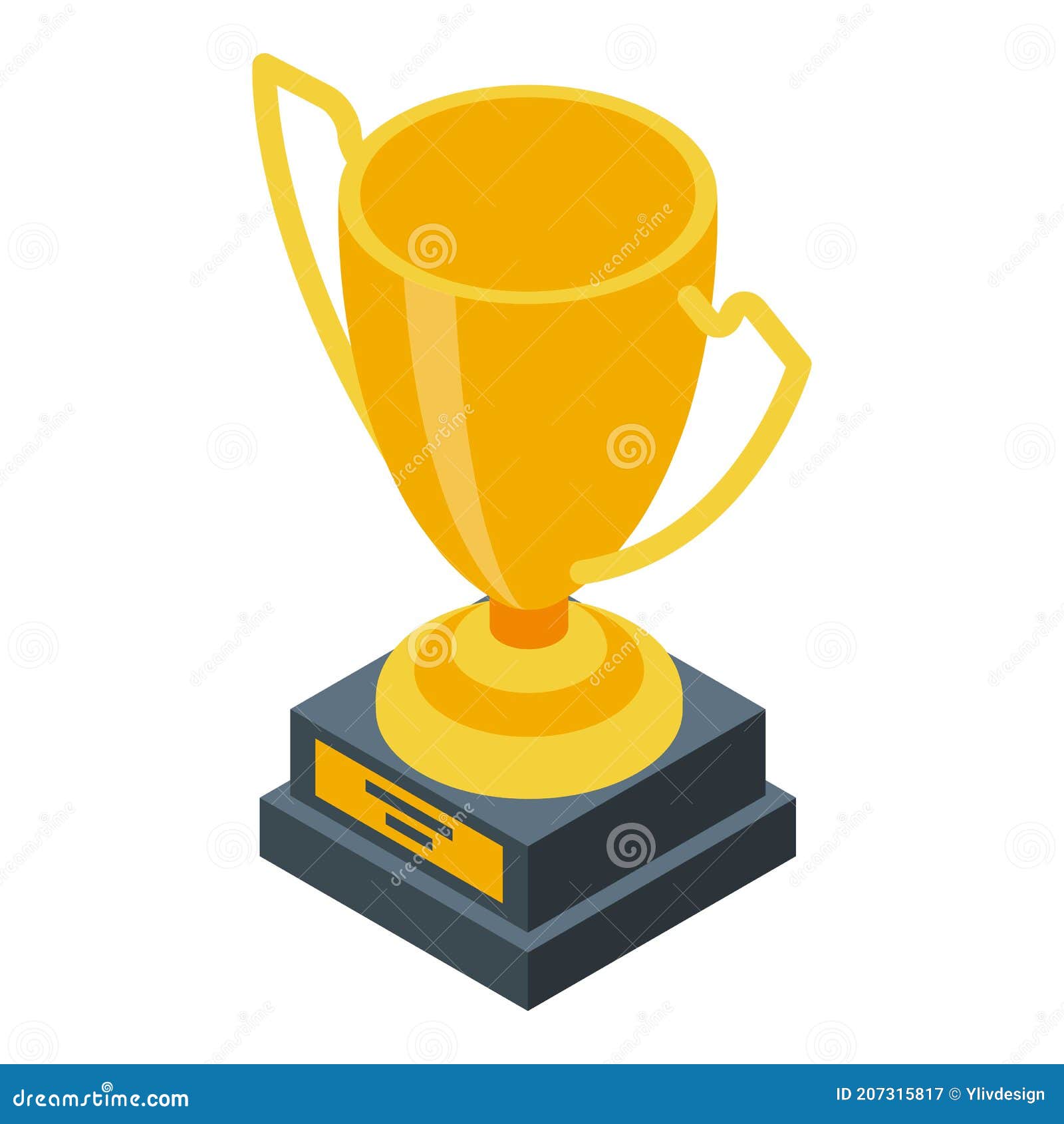 Premium Cup Icon, Isometric Style Stock Illustration - Illustration of ...