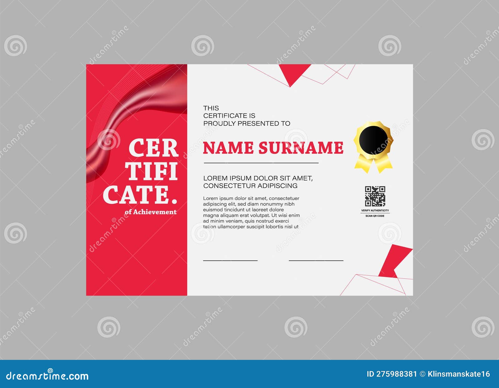 Premium Design Certificate Template with Abstract Geometric Background ...