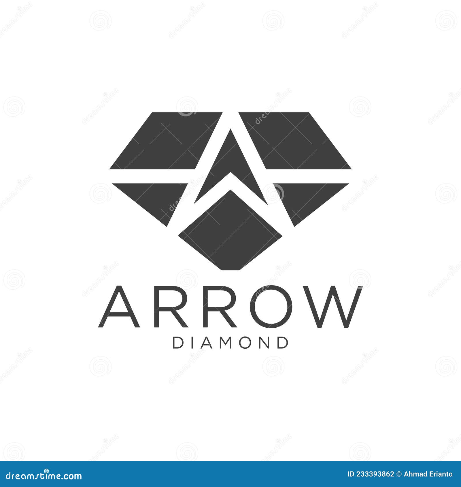Premium Diamond Arrow Logo Vector Graphics Stock Vector - Illustration ...