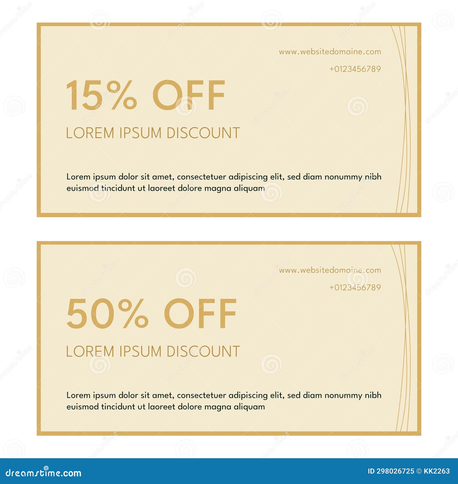 Premium Discount Voucher Templates Set Stock Illustration ...