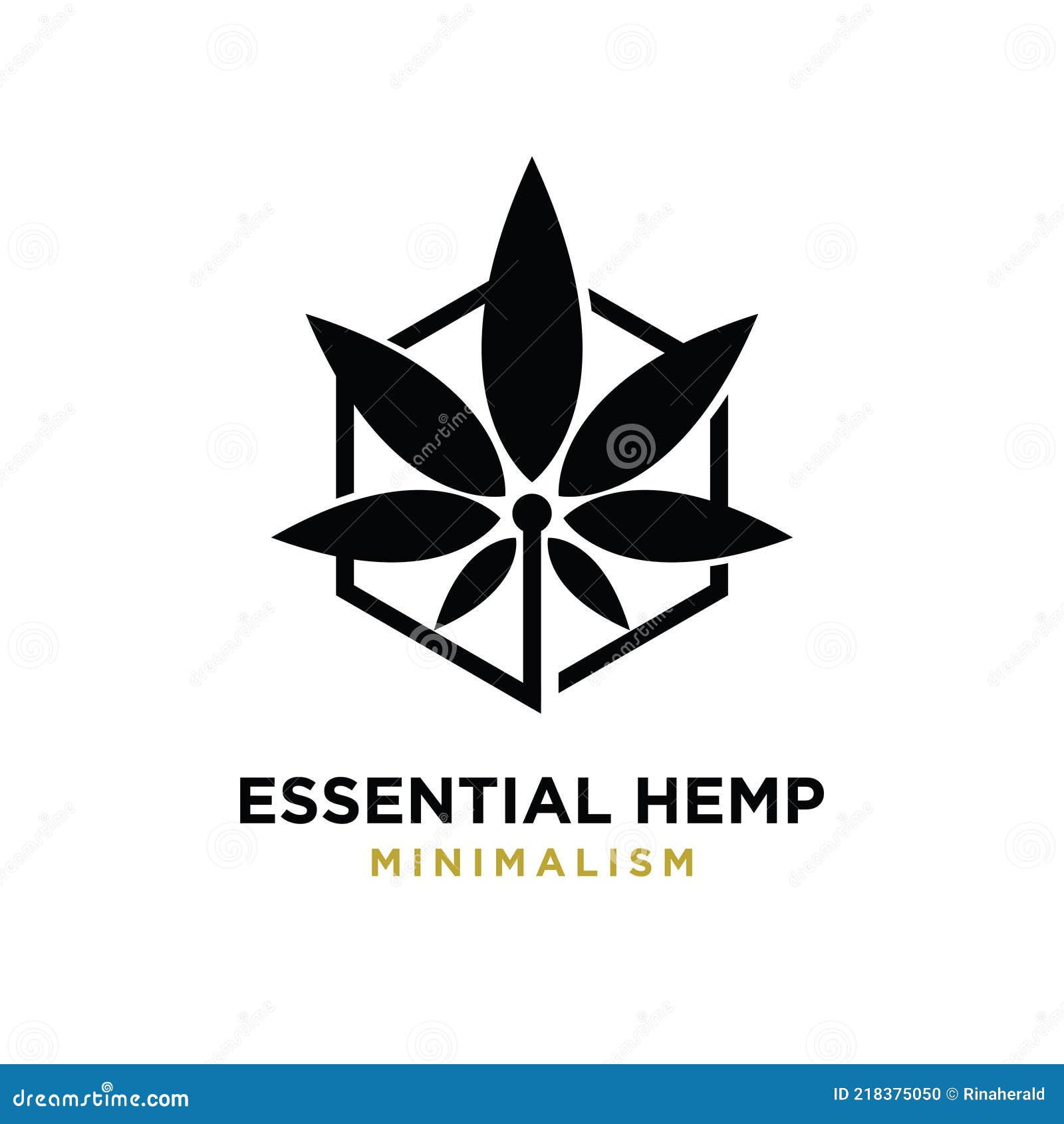 Premium Essential Hemp Vector Logo Stock Illustration - Illustration of ...