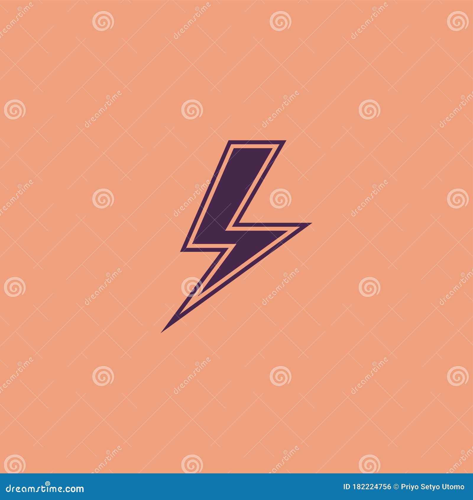 Premium Flash Logo design stock vector. Illustration of force - 182224756