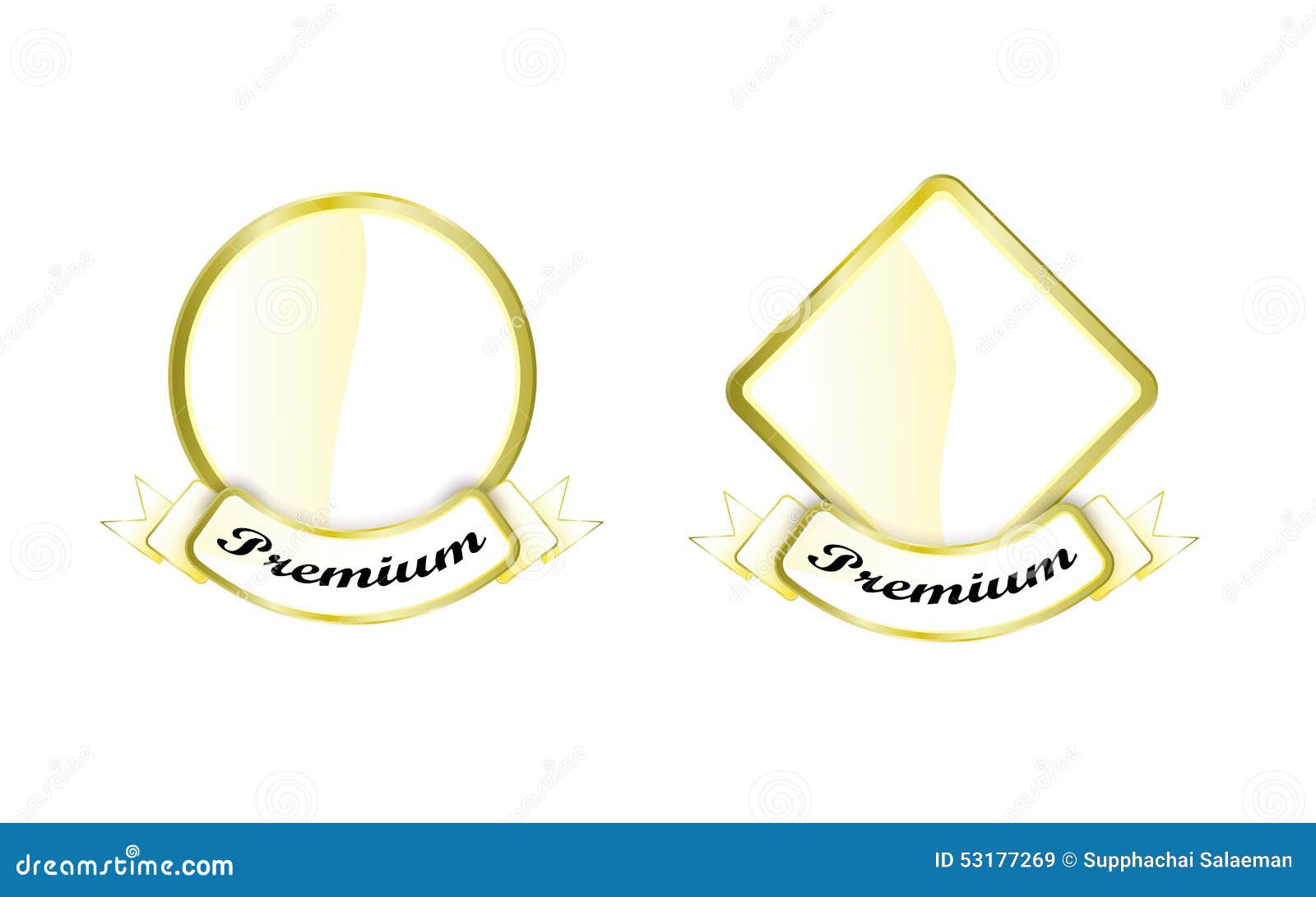 Premium glossy banner sign stock vector. Illustration of message - 53177269