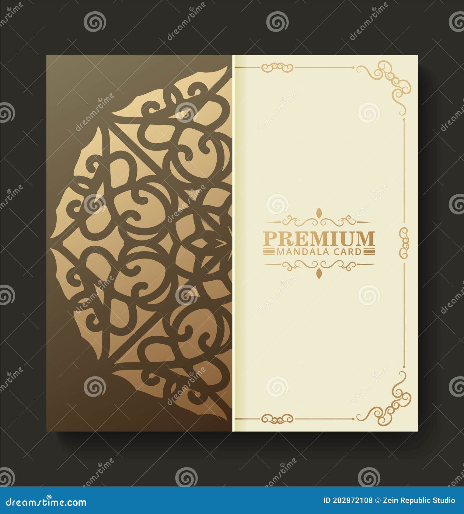 Premium Gold Pattern Texture Menu Design Stock Illustration ...