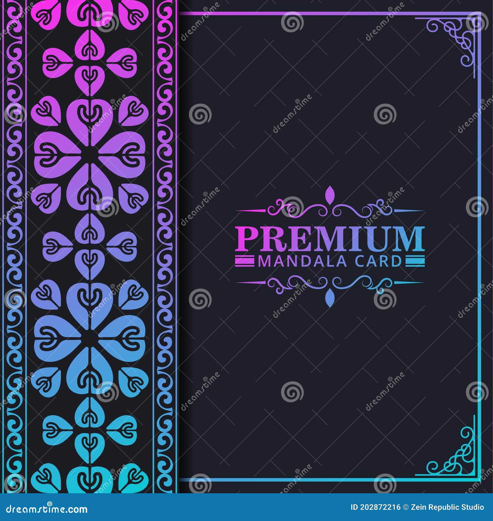 Premium Gradient Pattern Texture Menu Design Stock Illustration ...