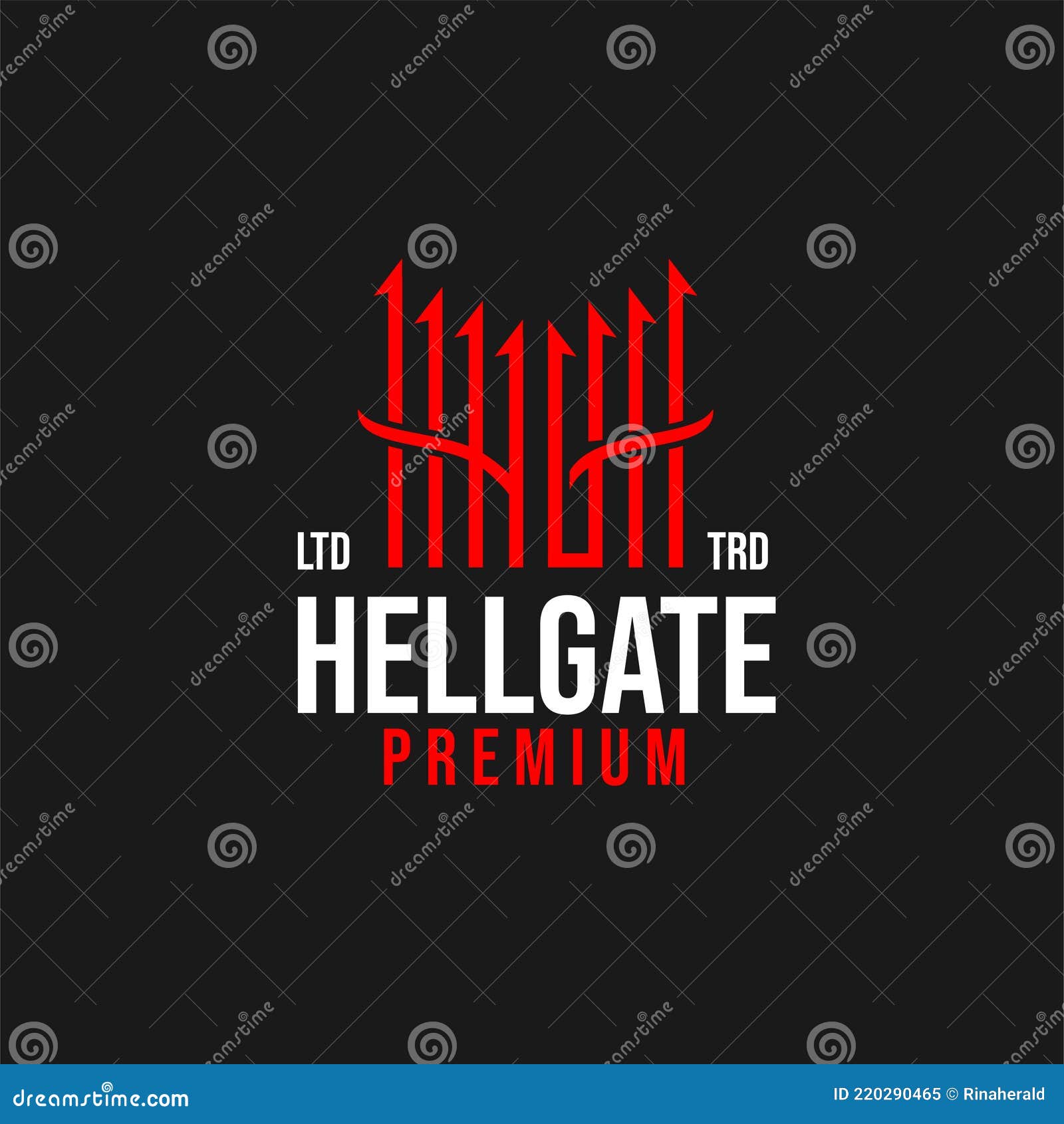 Gate To Hell. Entrance To Hellish Inferno. Access To Satan. Flam Vector ...