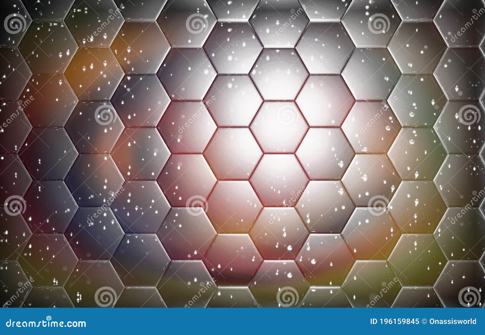 Hexagon Space Background Vector Illustration | CartoonDealer.com #121916736