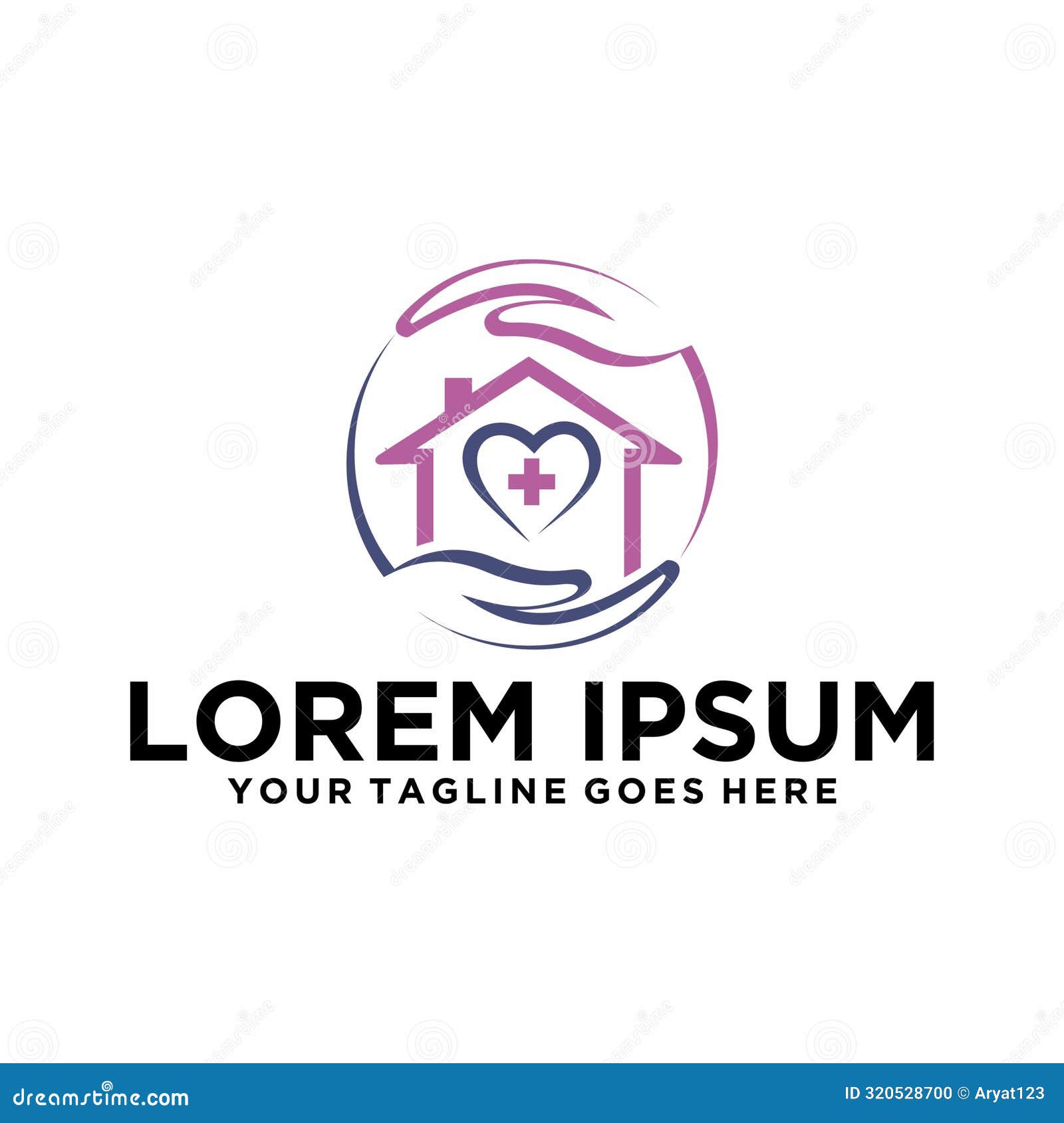 Premium Home Care Logo Design Stock Illustration - Illustration of ...