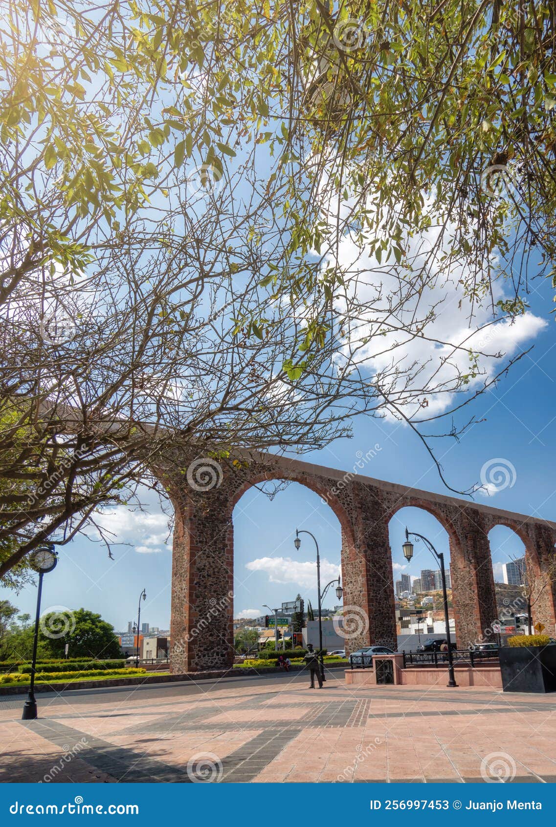 Premium Image with Copyspace of the Arches of Queretaro in Mexico Stock ...