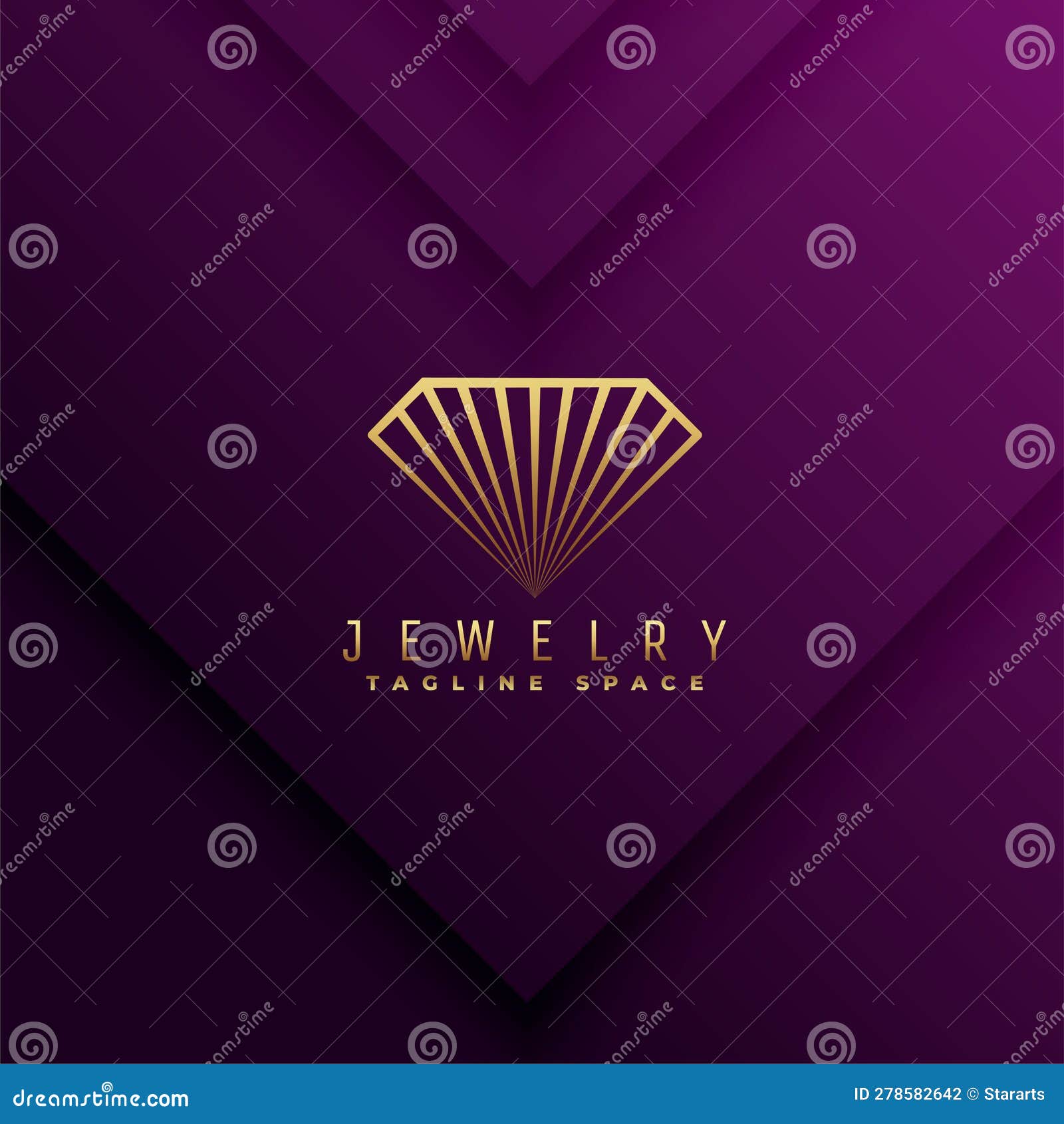 Premium Jewelry Gemstone Template with Diamond Logo Design Vector Stock ...