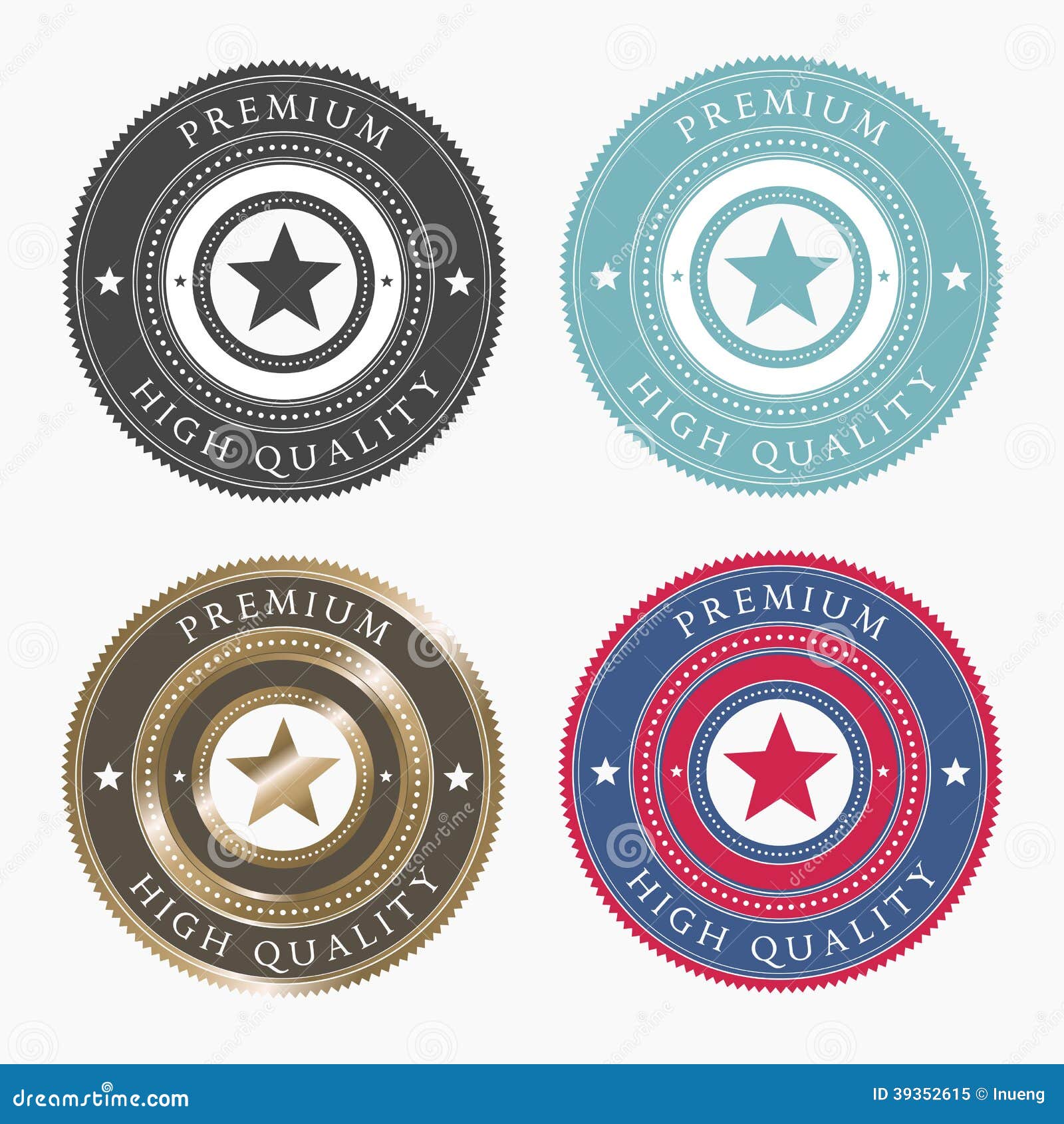 Premium labels vector stock vector. Illustration of quality - 39352615