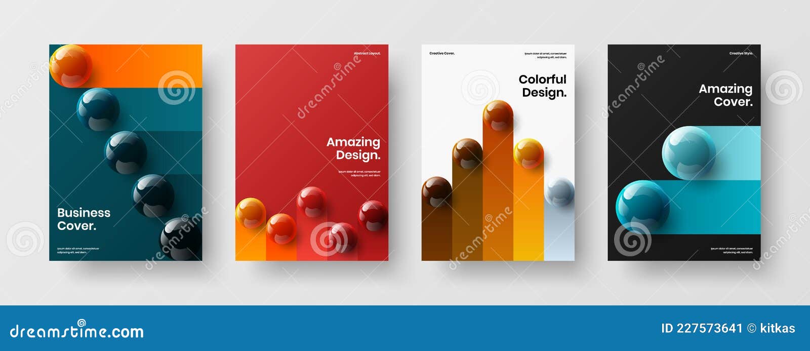 Premium Leaflet A4 Design Vector Template Bundle Stock Vector ...