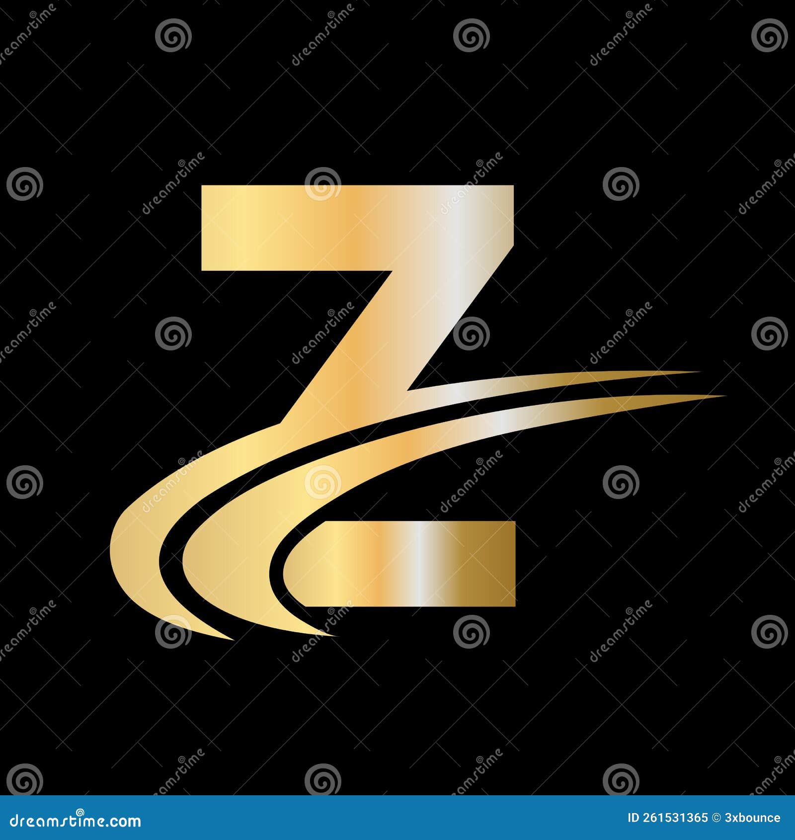 Premium Letter Z Logo Design with Water Wave Concept. Z Letter Logo ...