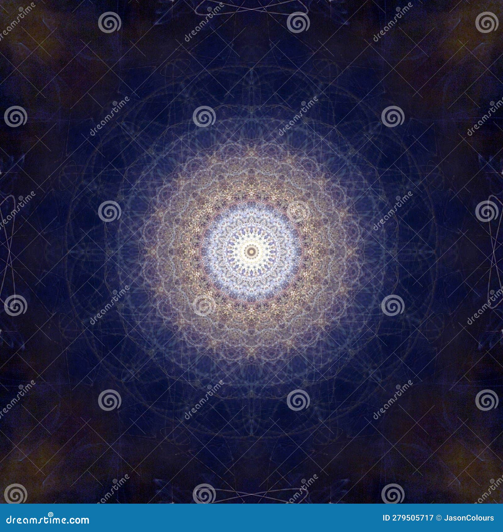 Premium Light Code Mandala Technology Pattern Tile Pavement Blue Dark ...