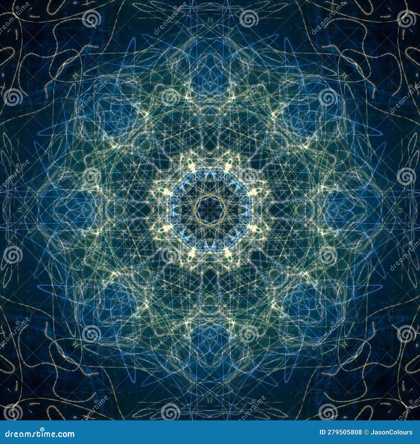 Premium Light Code Mandala Technology Pattern Tile Pavement Blue Green ...