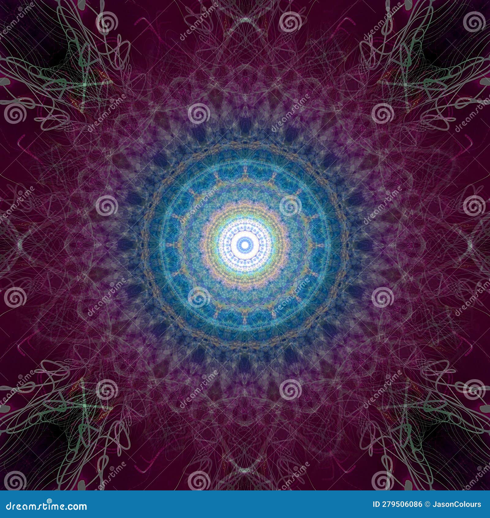 Premium Light Code Mandala Technology Pattern Tile Pavement Soul Mind Code Stock Photography ...