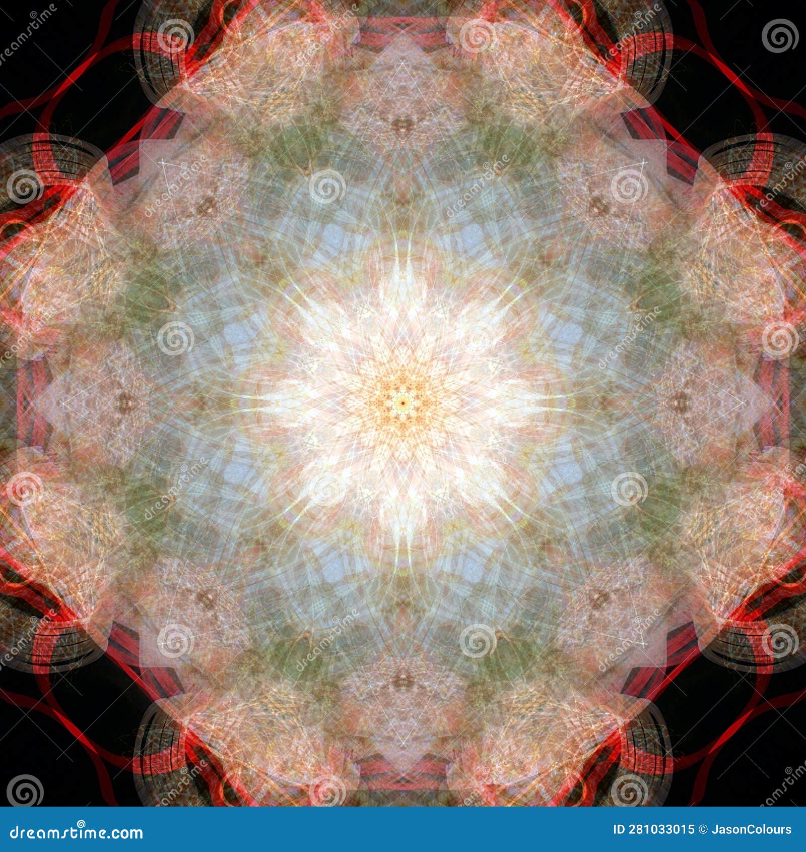 Premium Light Code Mandala Technology Pattern Tile Pavement Mystic Star ...