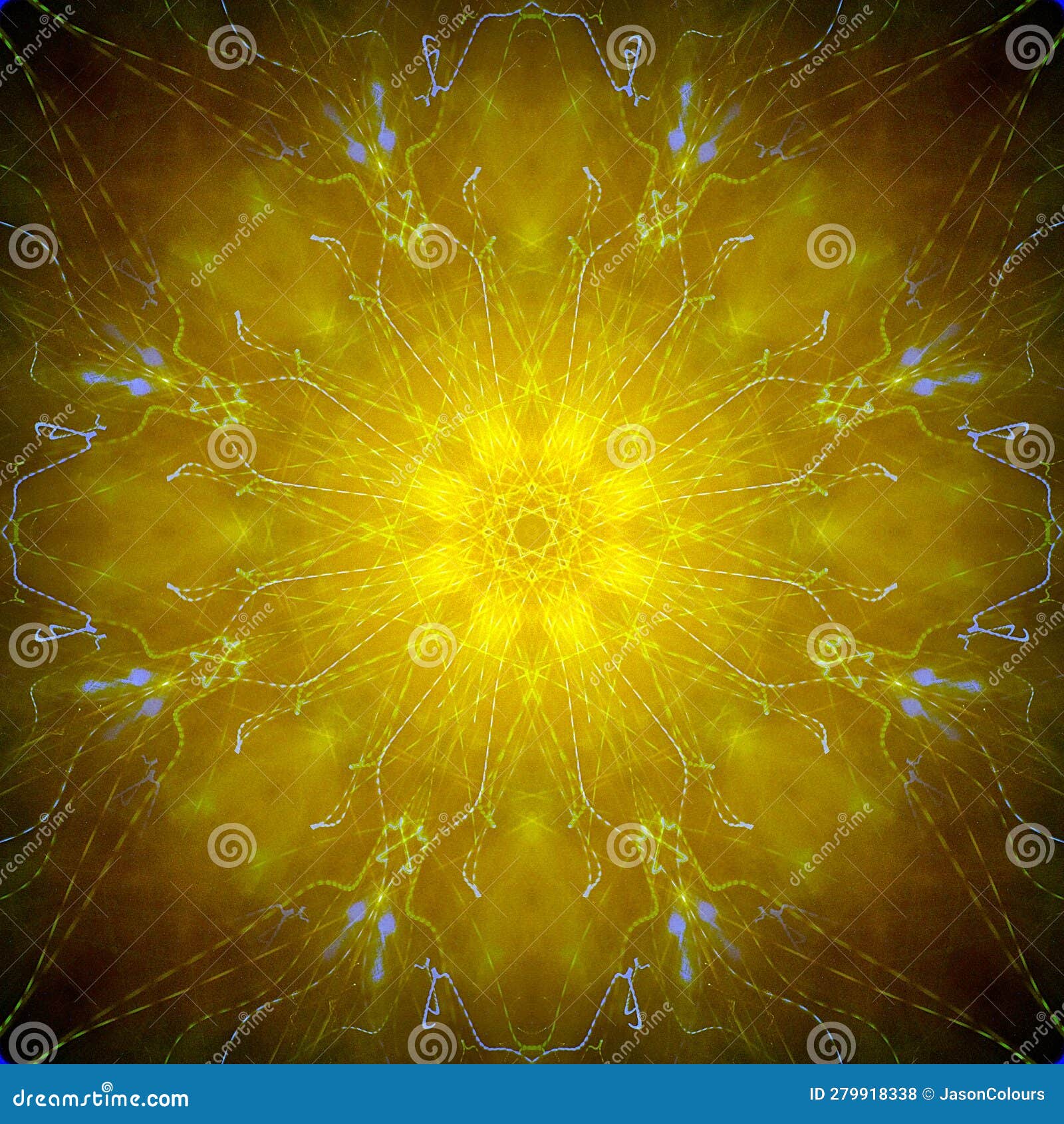 Premium Light Code Mandala Technology Pattern Tile Pavement Yellow Sun ...
