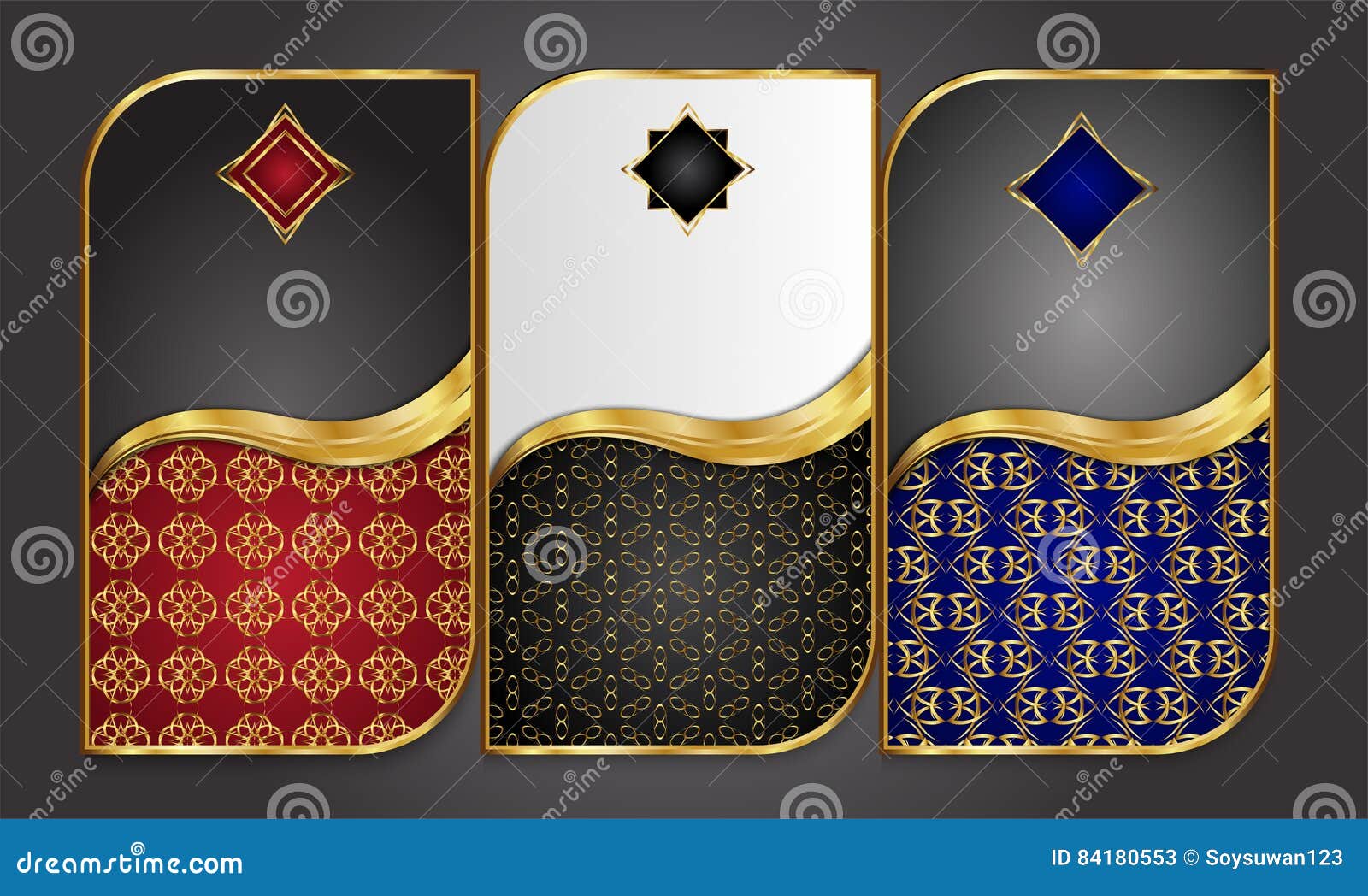 Premium Luxury Cards,Retro Background. Stock Vector - Illustration of ...