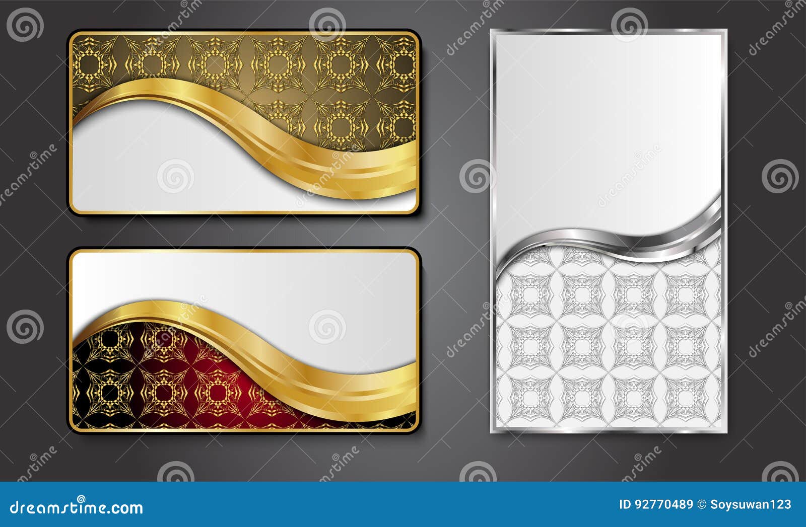 Premium Luxury Cards,Retro Backgrounds. Stock Vector - Illustration of ...