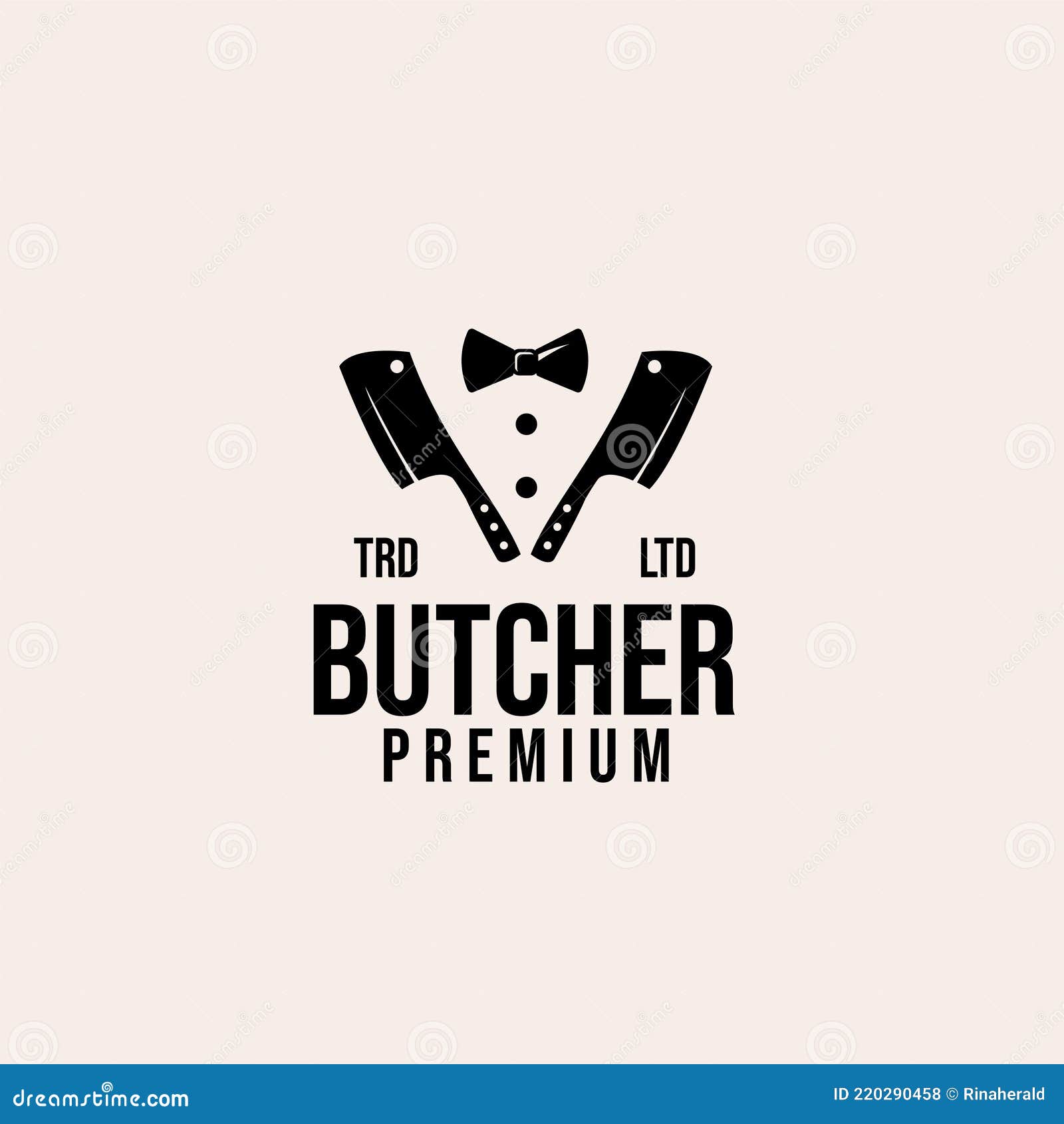 Premium Master Butcher Vector Logo Design Stock Illustration ...