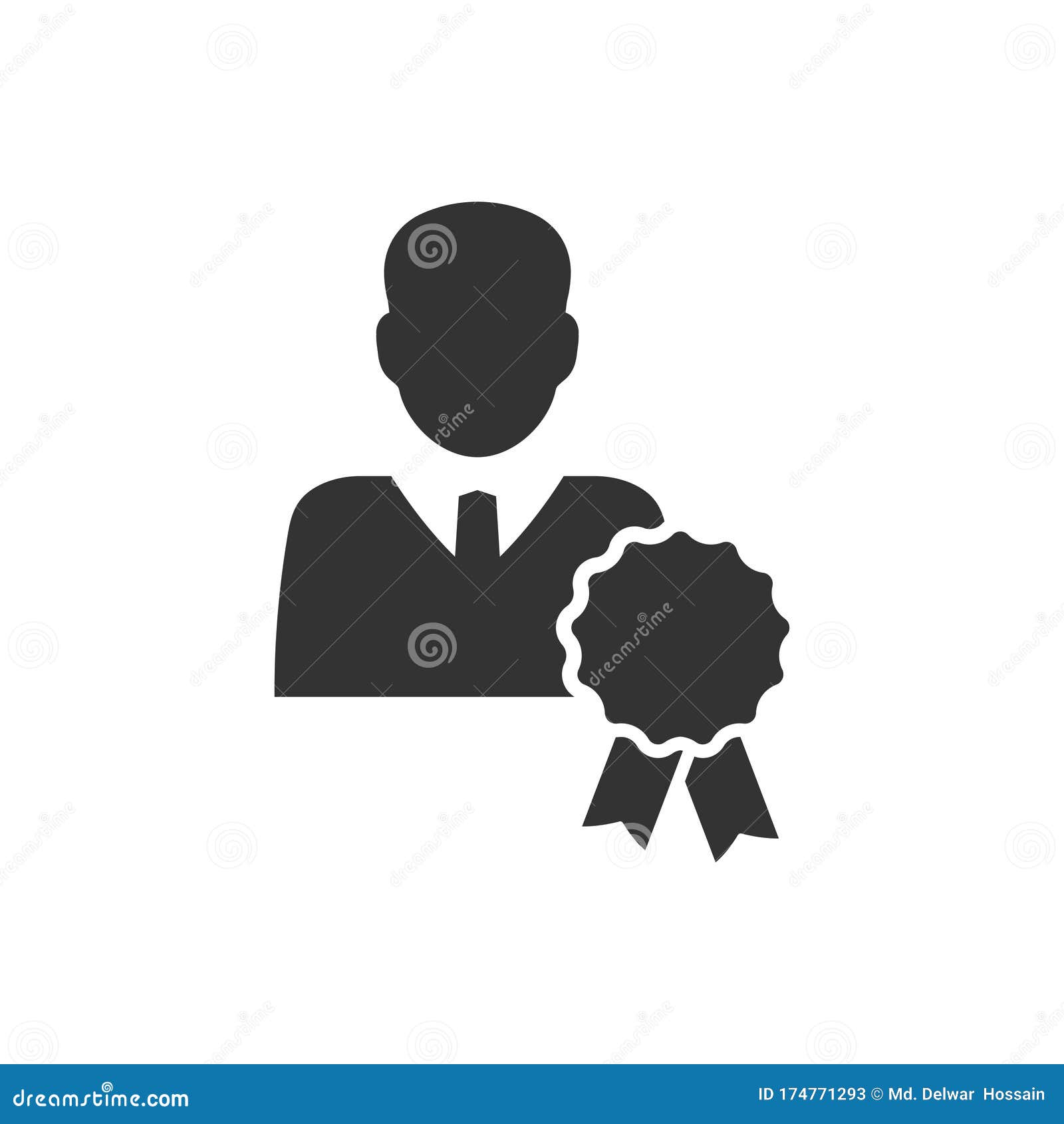 Premium member icon stock vector. Illustration of user - 174771293