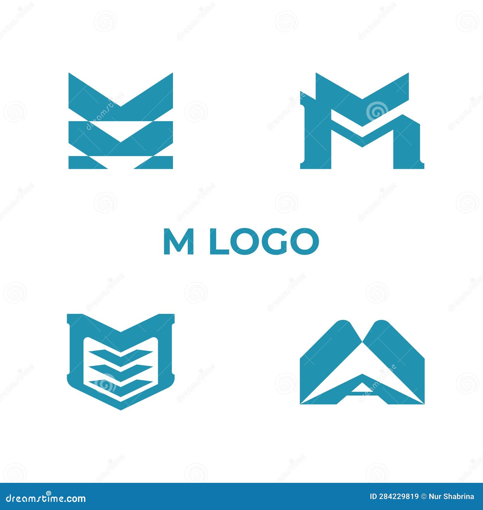 Premium Modern Vector Set of Abstract Initial Letter M Logo Template ...
