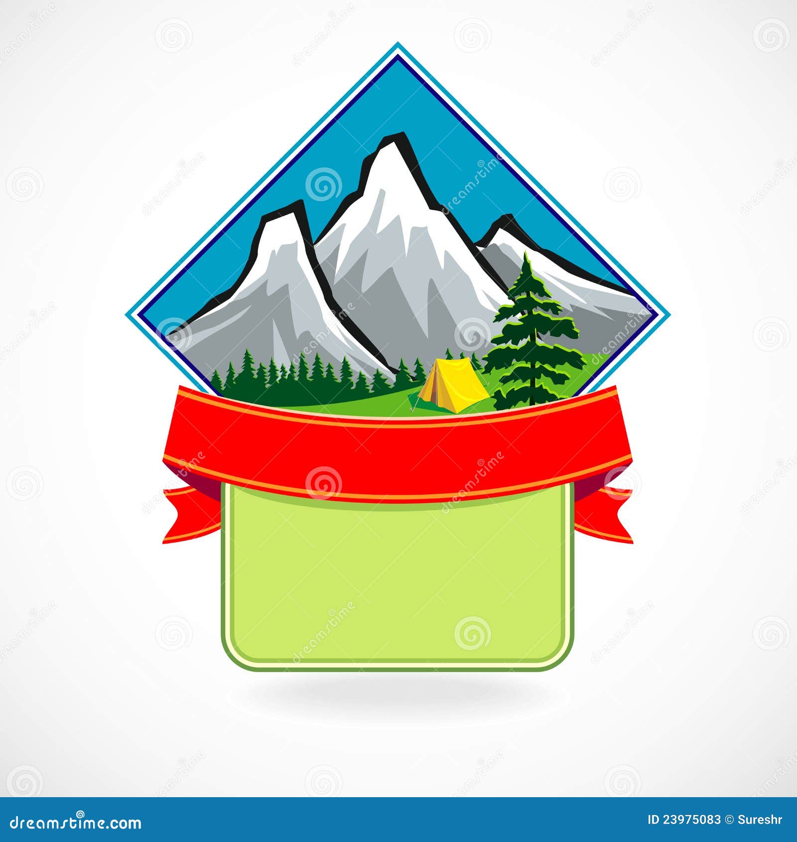 Premium - Mountain Label stock vector. Illustration of collection ...