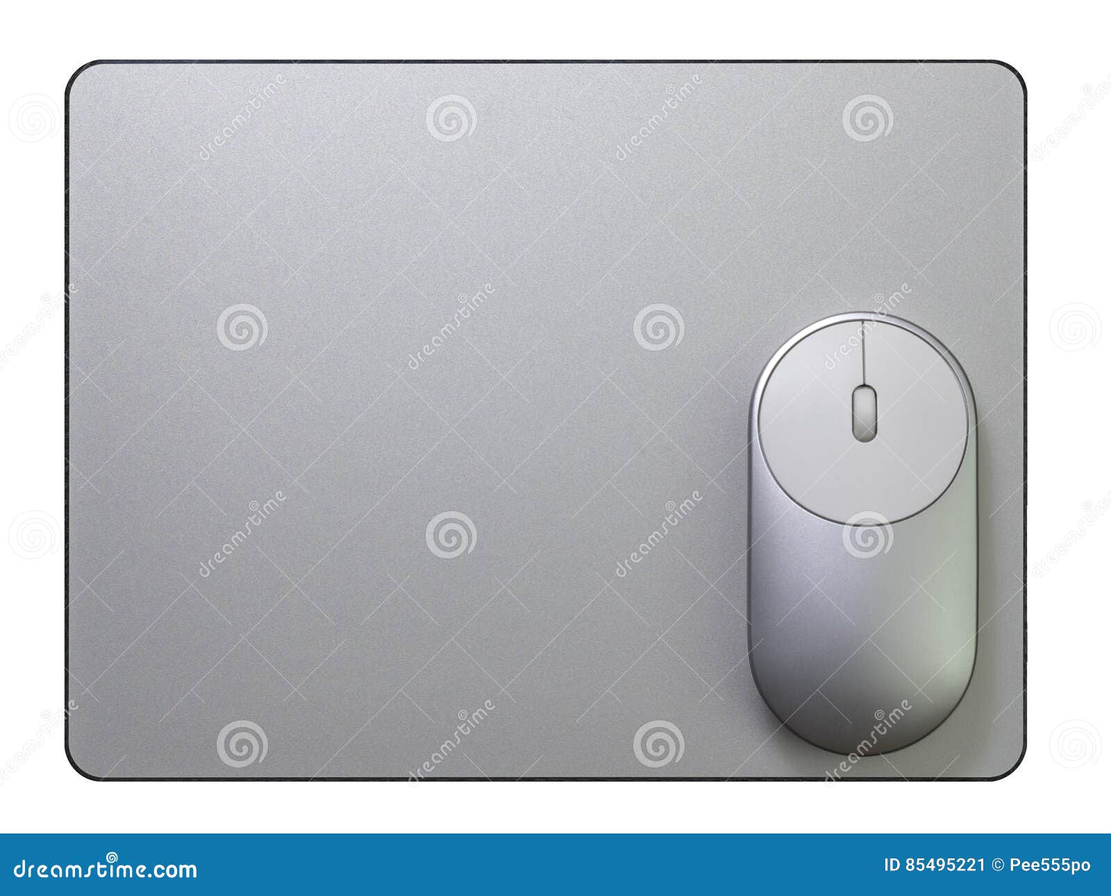 Premium Mouse in Aluminium Mouse Pad Stock Image - Image of equipment ...