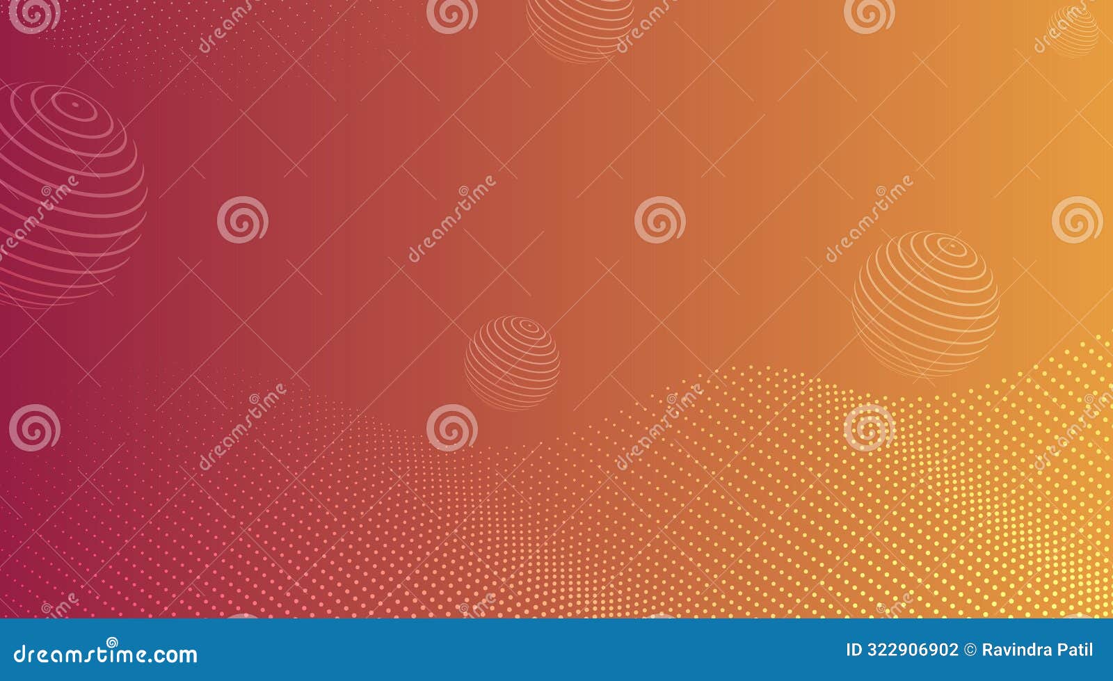 Premium Orange Gradient Abstract Background with Flowing Dotted Line ...