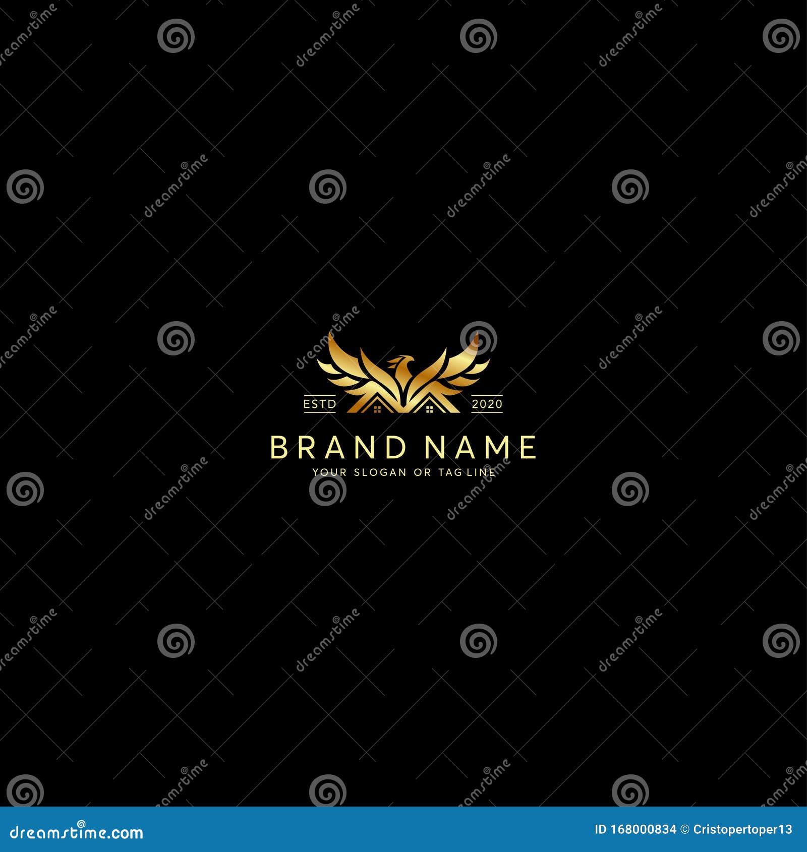 Phoenix House Logo Elegant Stylized Phoenix And A House. This Logo Is ...