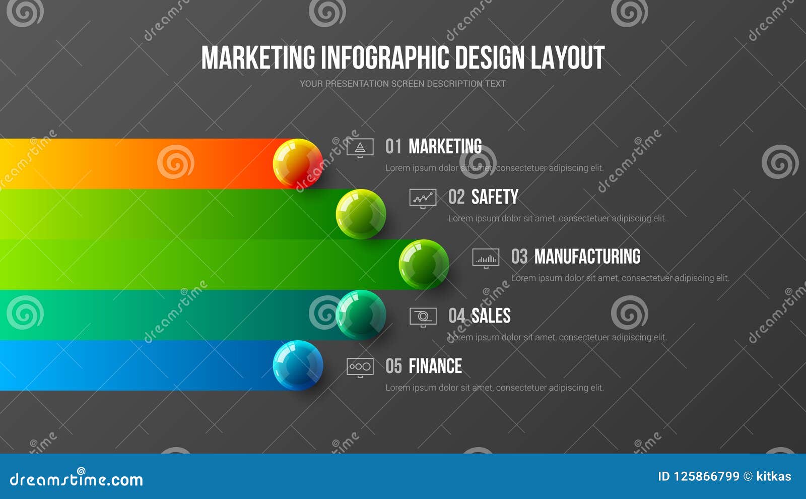 Premium Quality Advertising Analytics Presentation Vector Illustration ...
