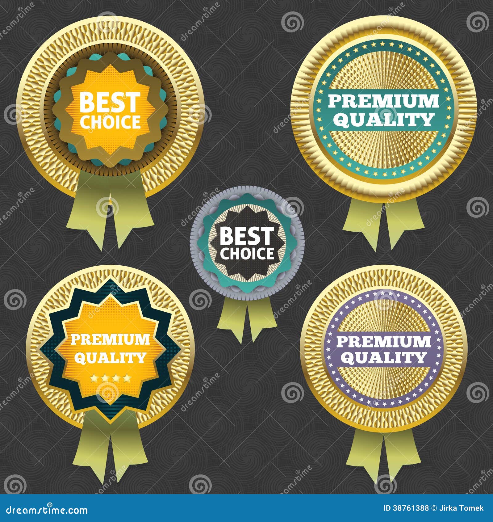 Premium Quality and Best Choice Label. Stock Vector - Illustration of ...