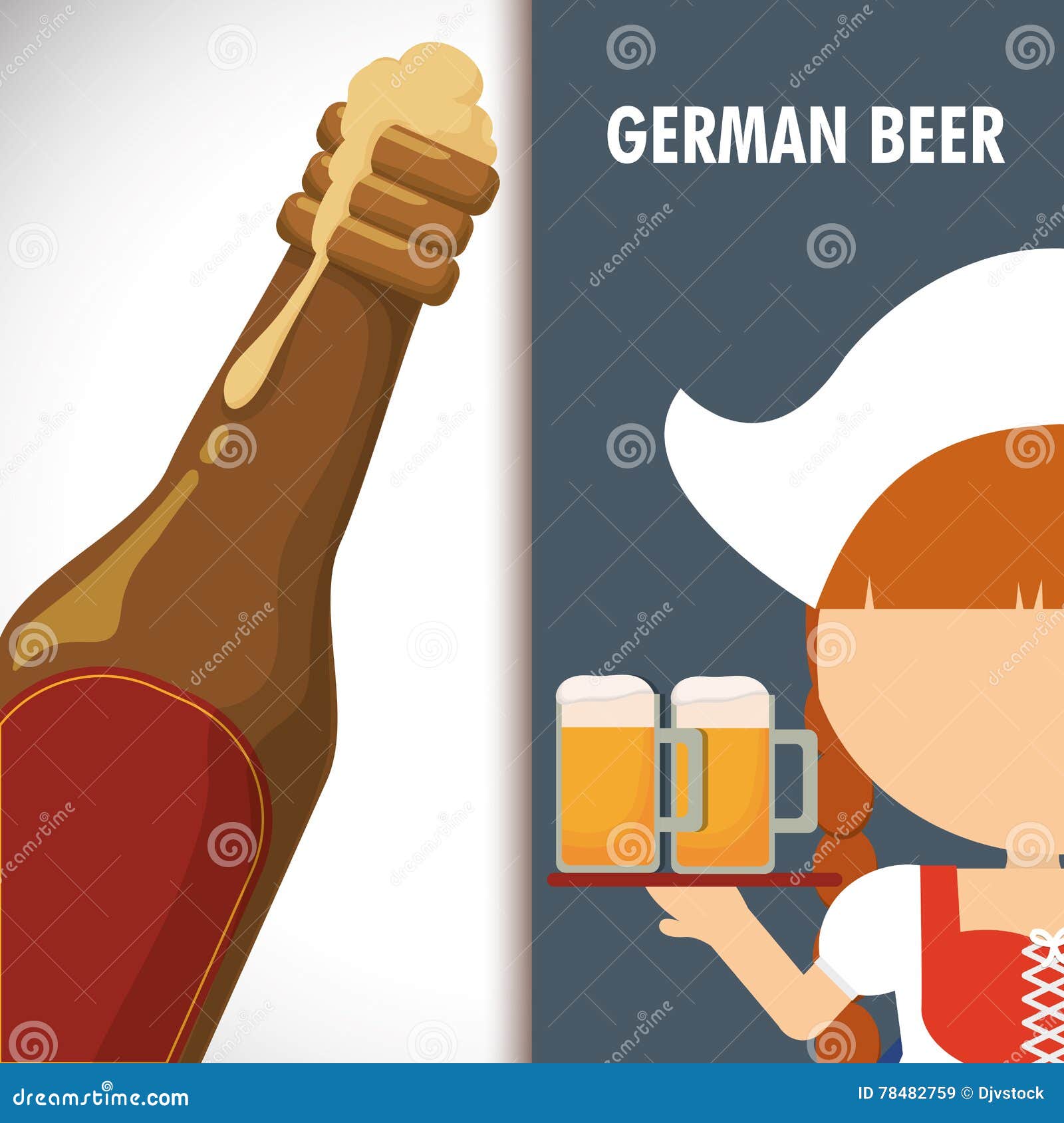 Premium Quality German Beer Stock Vector - Illustration of ...