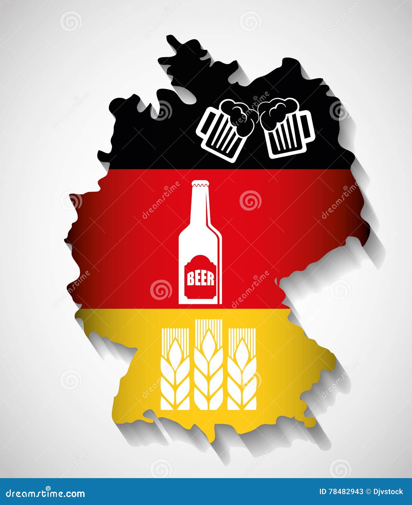 Premium Quality German Beer Stock Vector - Illustration of insignia ...