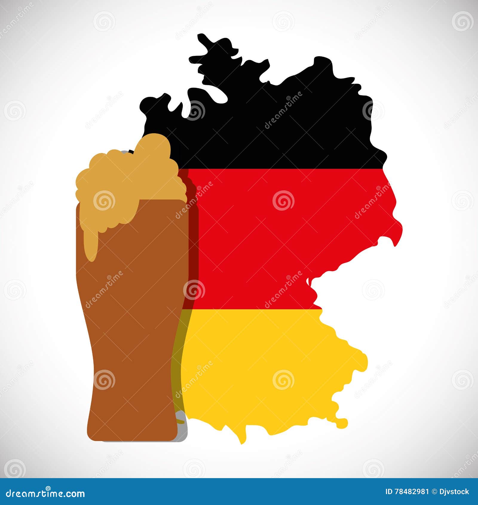 Premium Quality German Beer Stock Vector - Illustration of colors ...