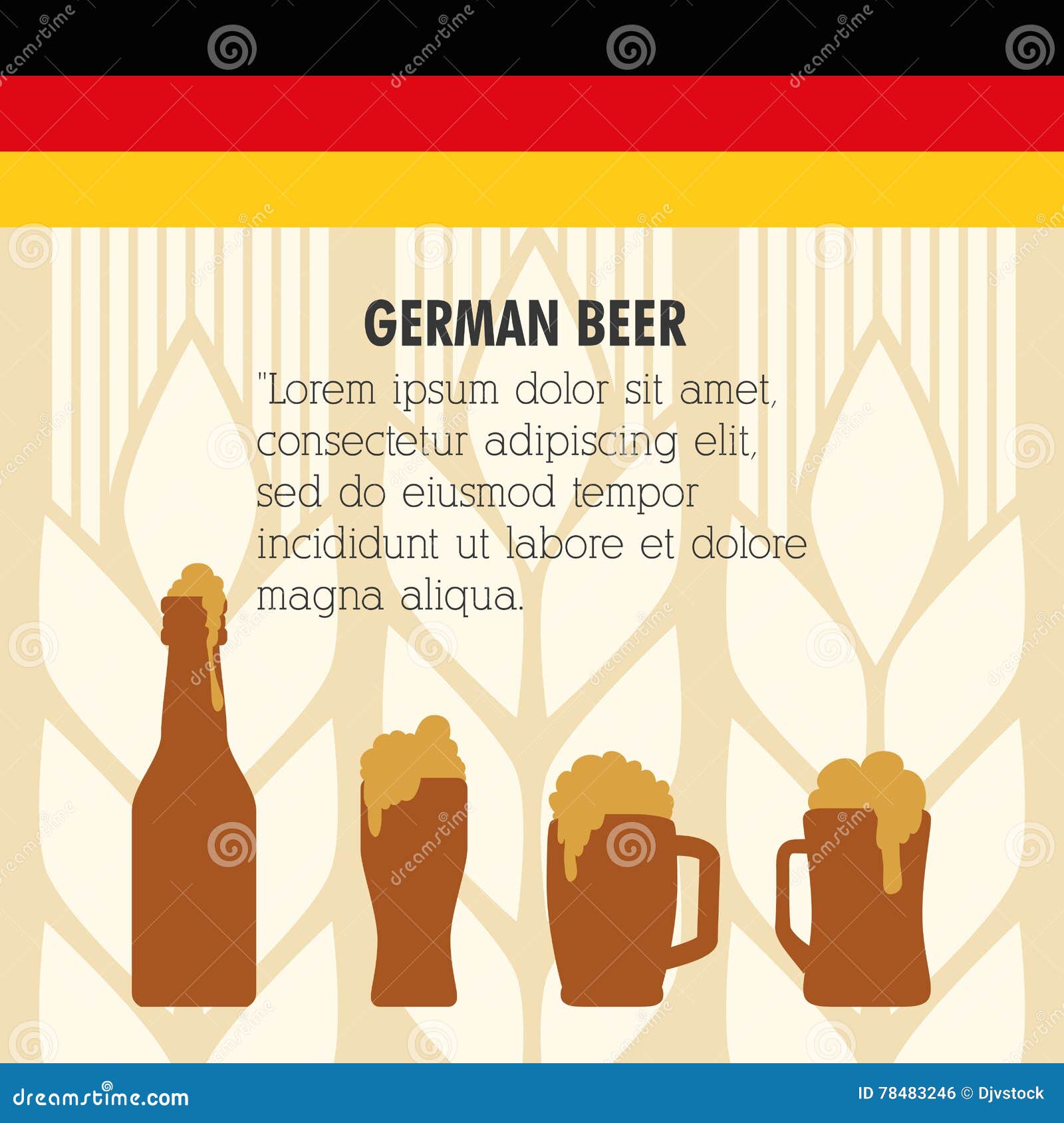 Premium Quality German Beer Stock Vector - Illustration of badge ...